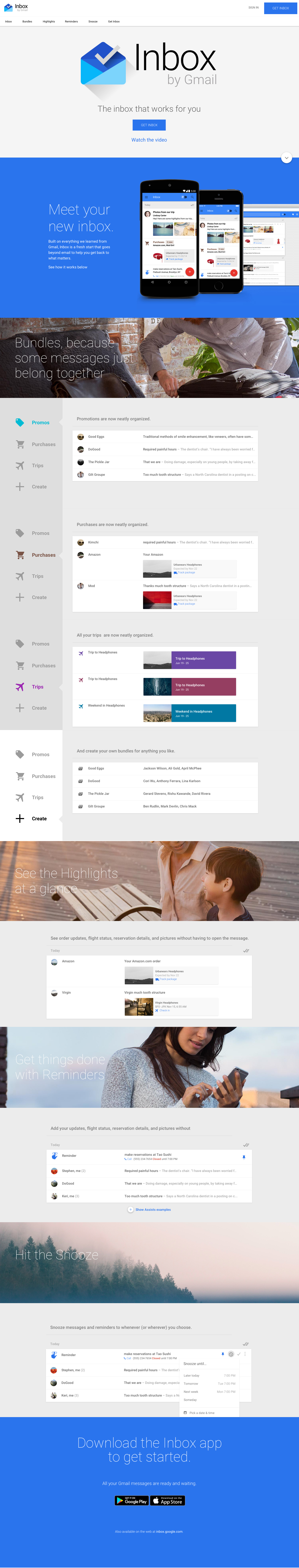 Google Inbox UI by Sam Mountain - Freebie Supply