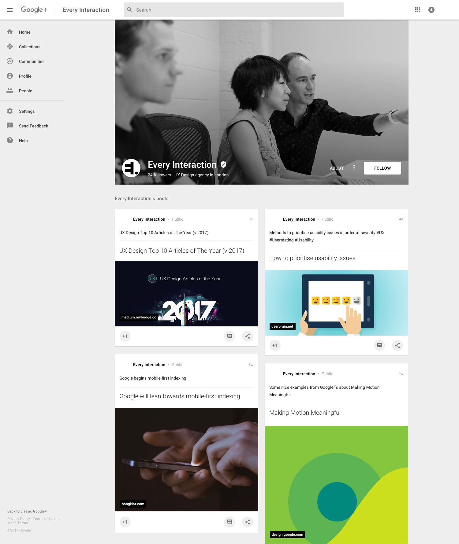 Google Profile Template Mockup - Sketch Freebie - Freebie Supply