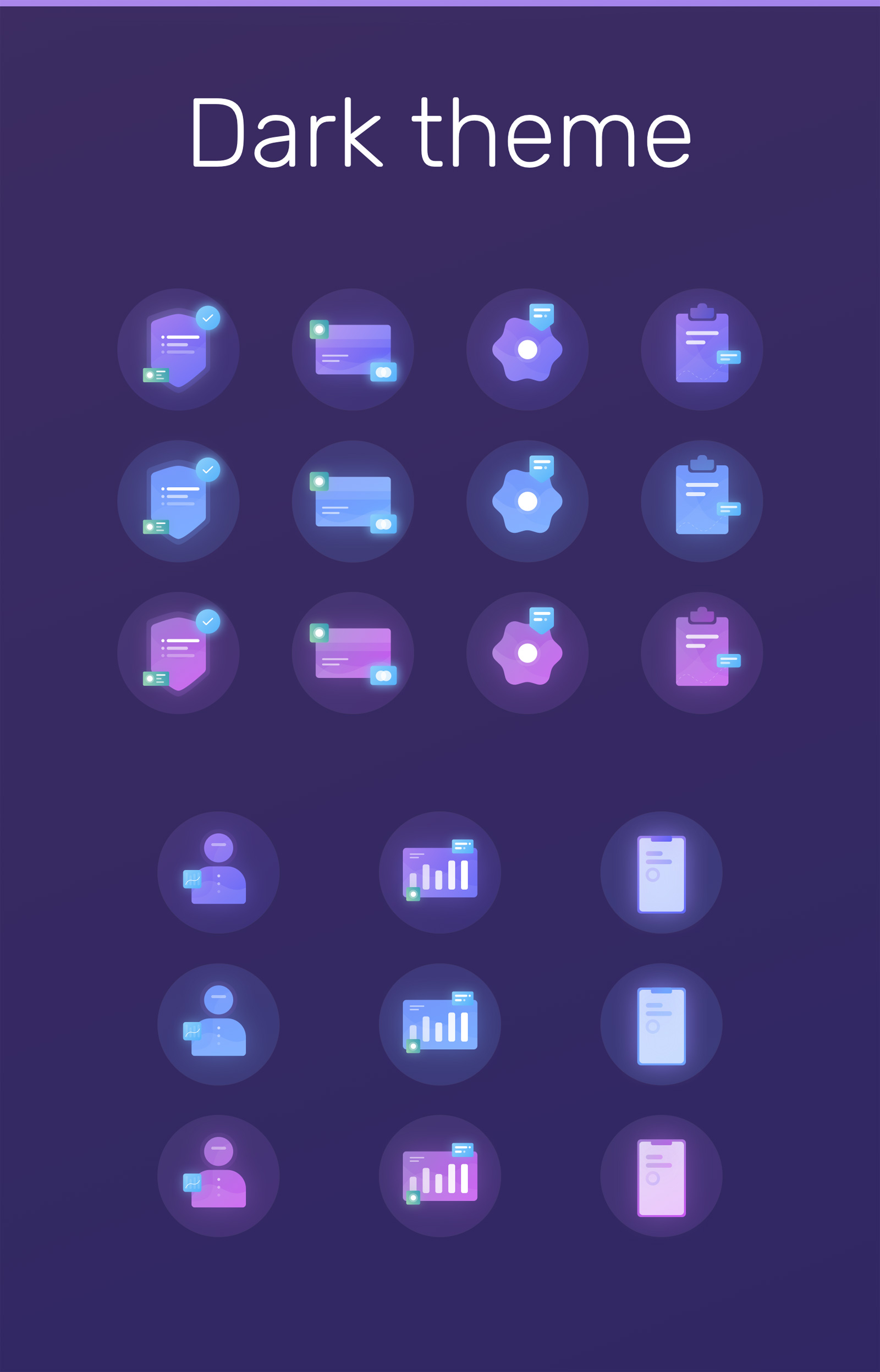 Gradient Icon Set - Freebie Supply
