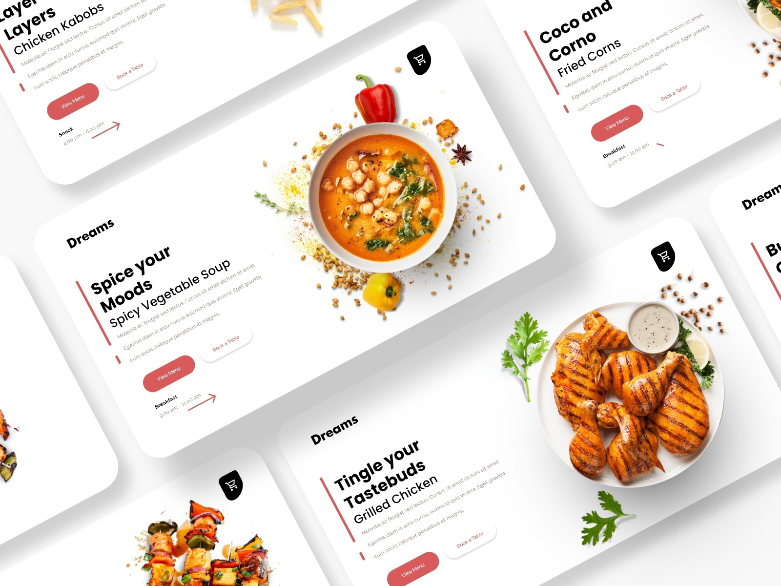 Food Website Headers - Freebie Supply