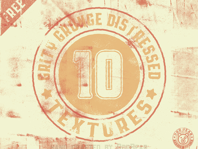 Gritty Grunge Distressed Textures PSD - Freebie Supply