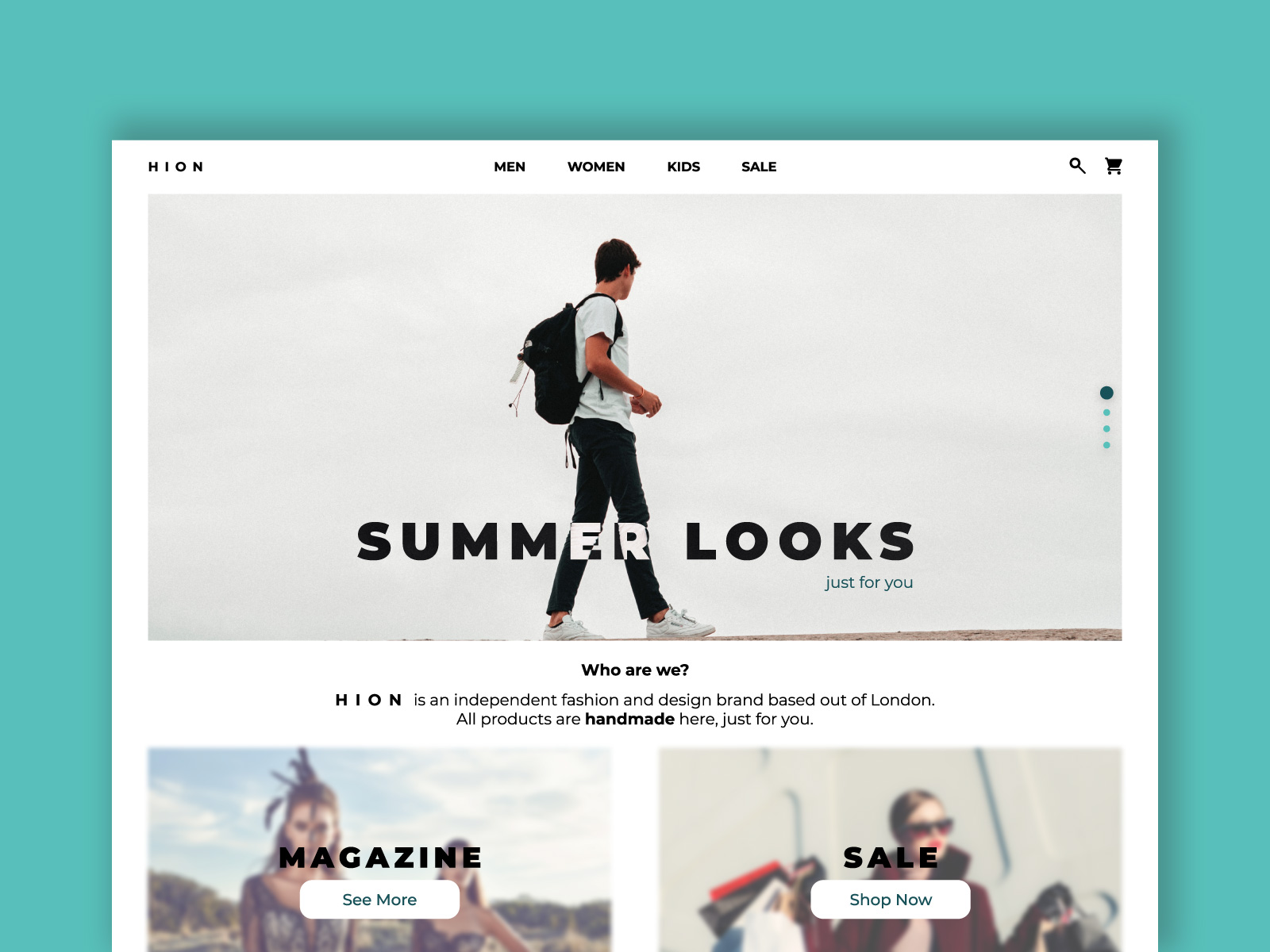 Fashion Brand Landing Page Template - Freebie Supply