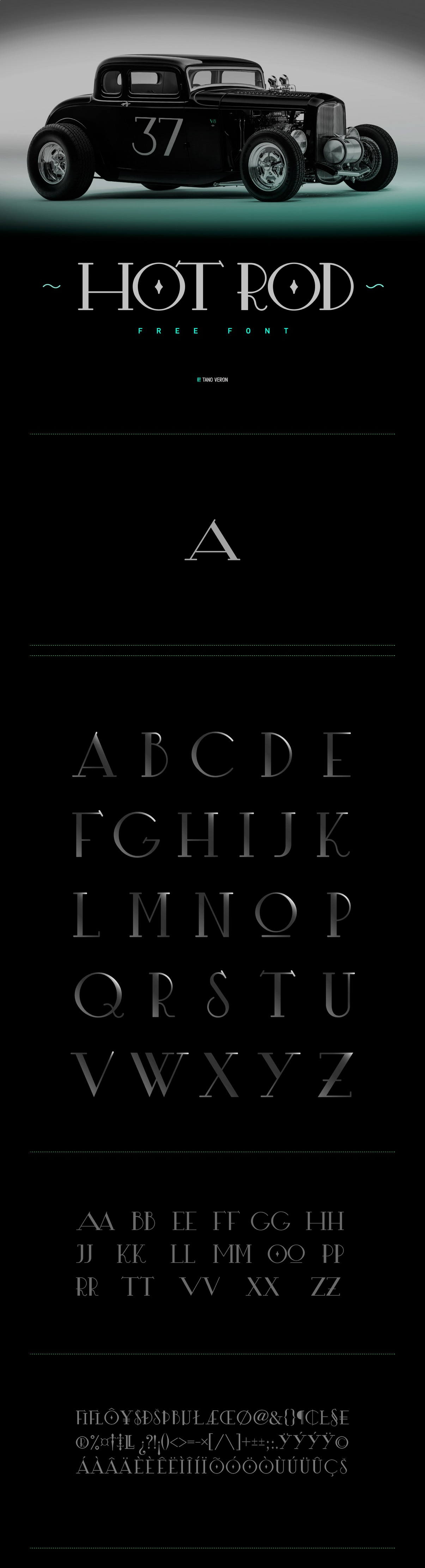 Retro Font - Hot Rod - Freebie Supply