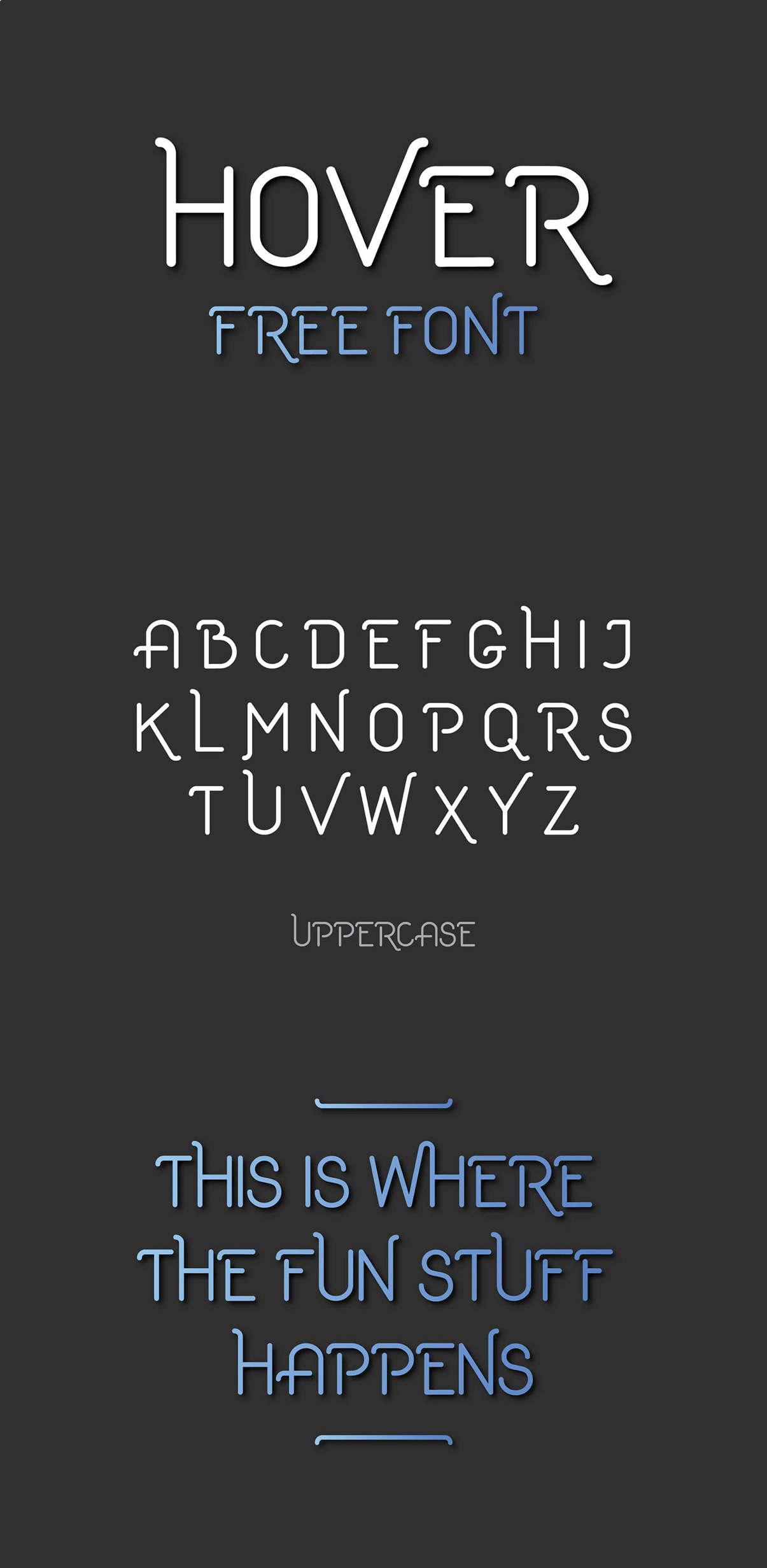 Hover Font - Marker Typeface - Freebie Supply