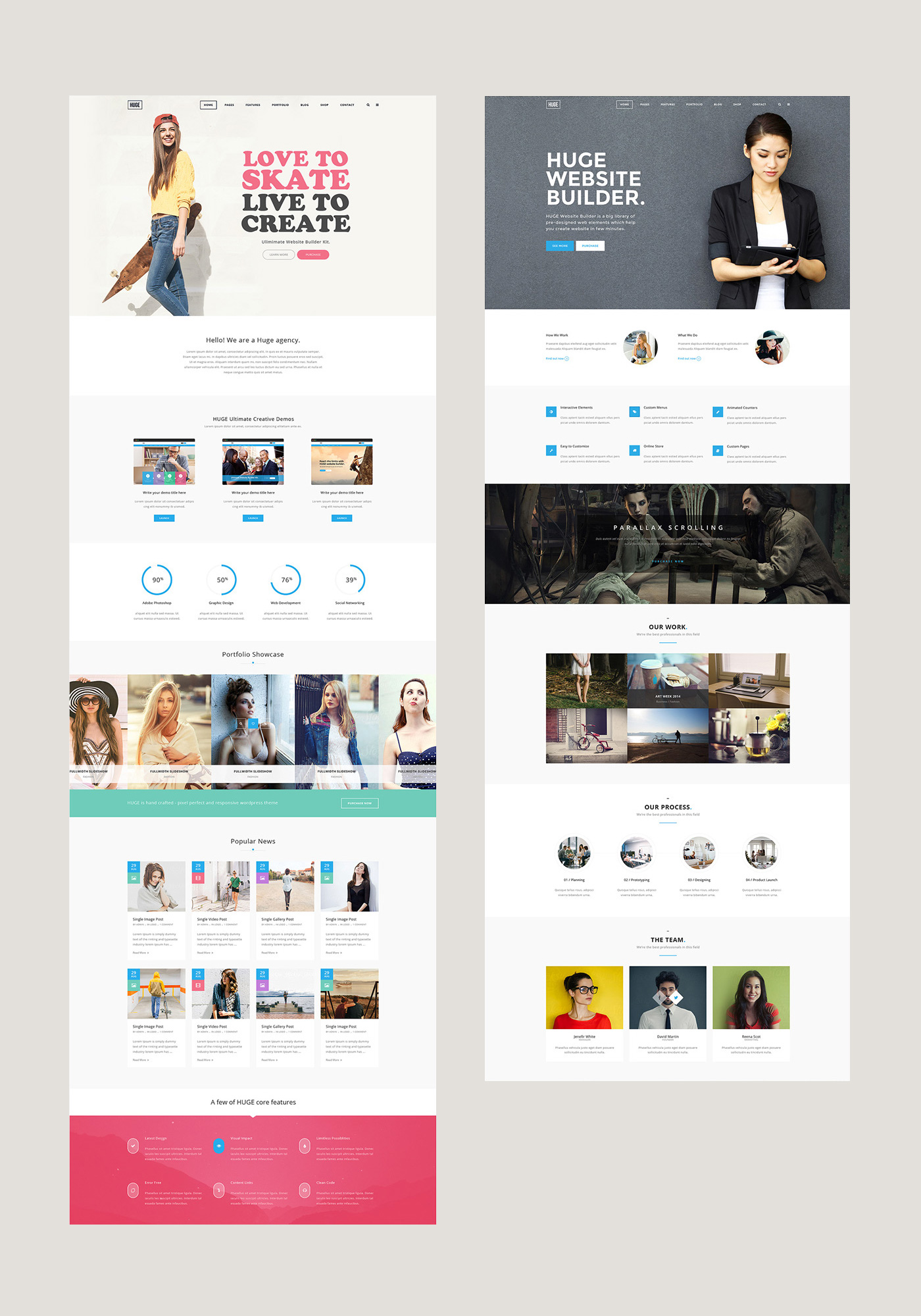 HUGE Website Samples : Free PSD - Freebie Supply