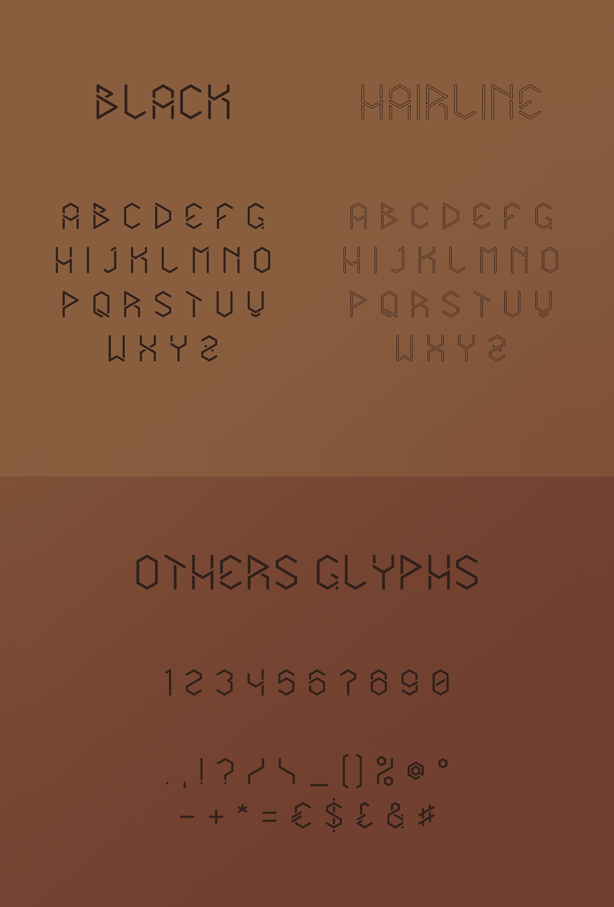 Hypo - Free Hexagonal Font - Freebie Supply