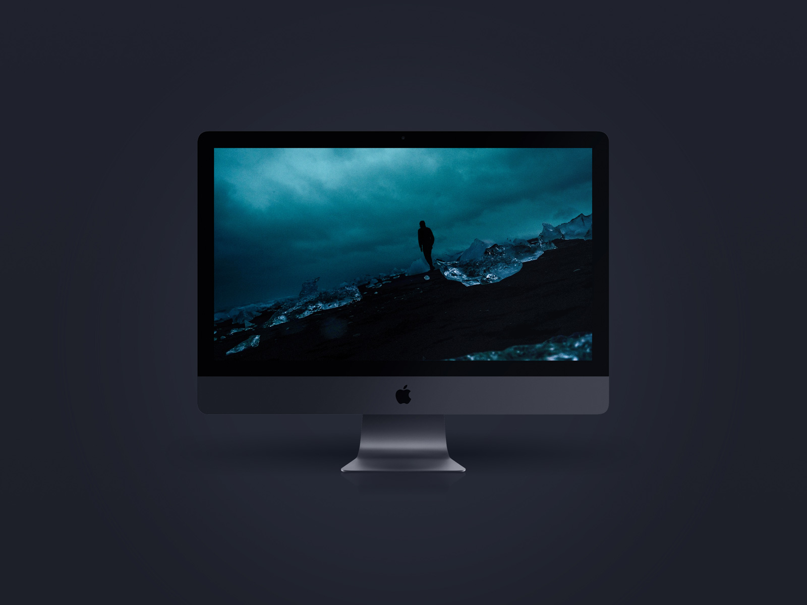 iMac Pro 2017 Dark Grey Front Mockup PSD - Freebie Supply