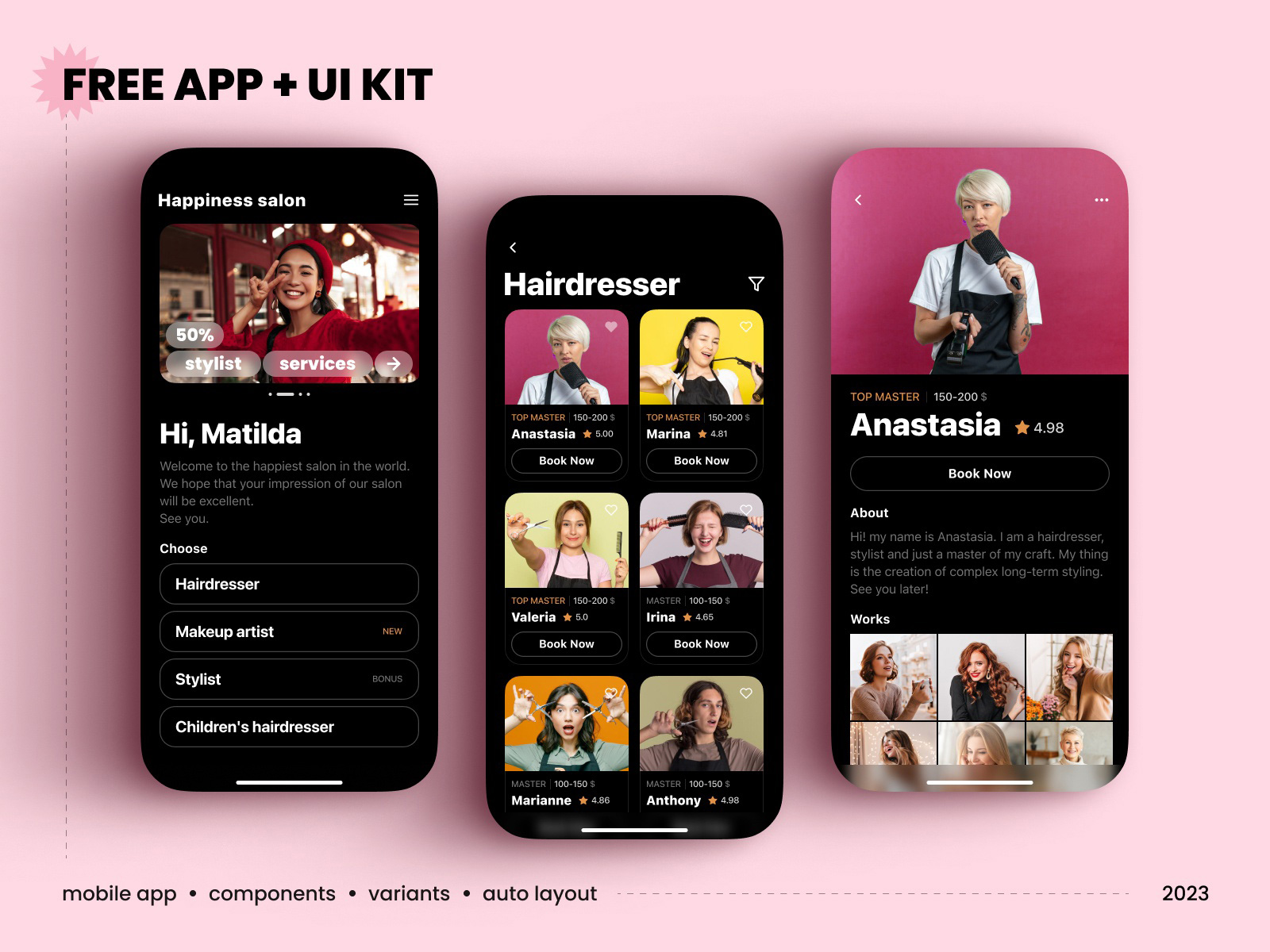 Beauty Salon Finder App UI - Freebie Supply