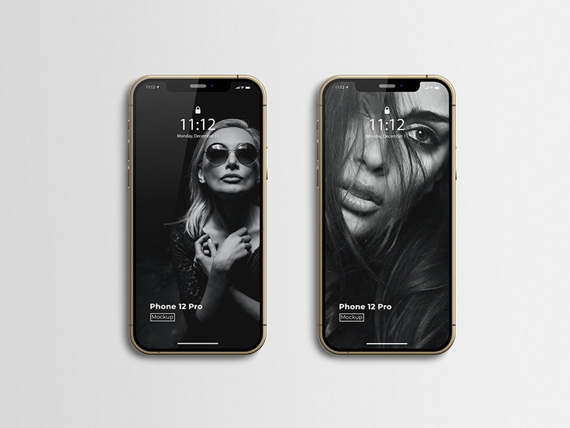 iPhone 12 Pro Mockup PSD - Freebie Supply