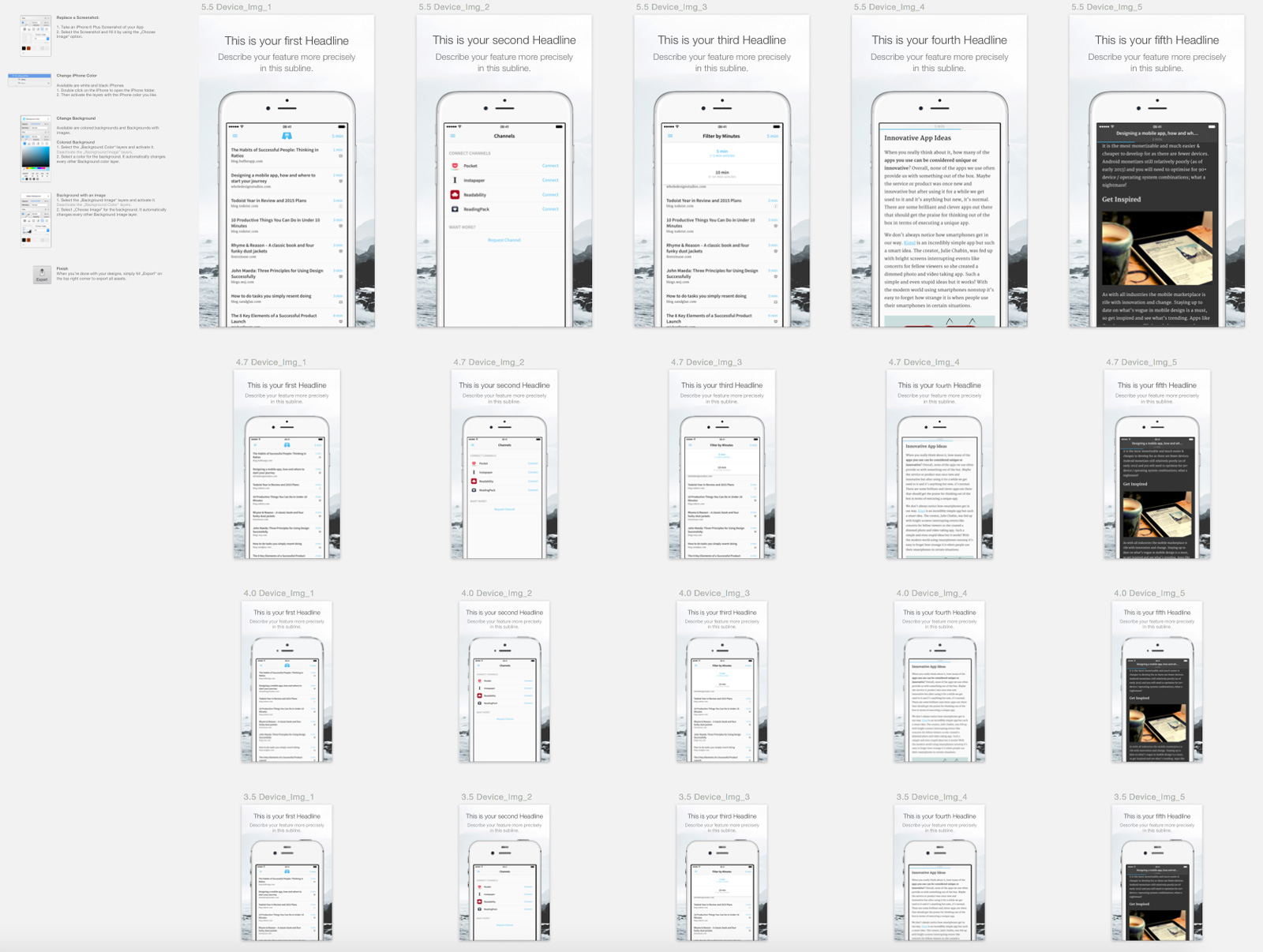iPhone App Store Assets by Alex Muench - Freebie Supply