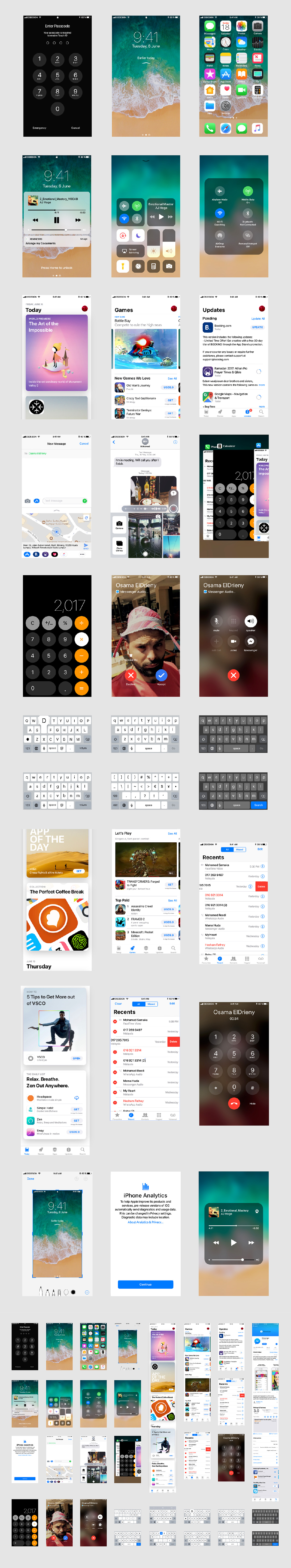 iPhone X Mockup & iOS 11 GUI for Adobe XD - Freebie Supply