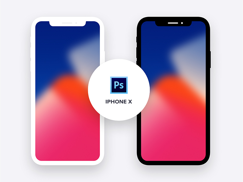 iPhoneX Minimal & Flat Mockup - PSD Freebie - Freebie Supply