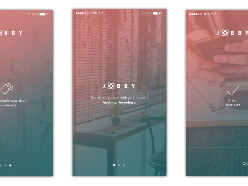 Jobby - Mobile App Concept - Freebie Supply