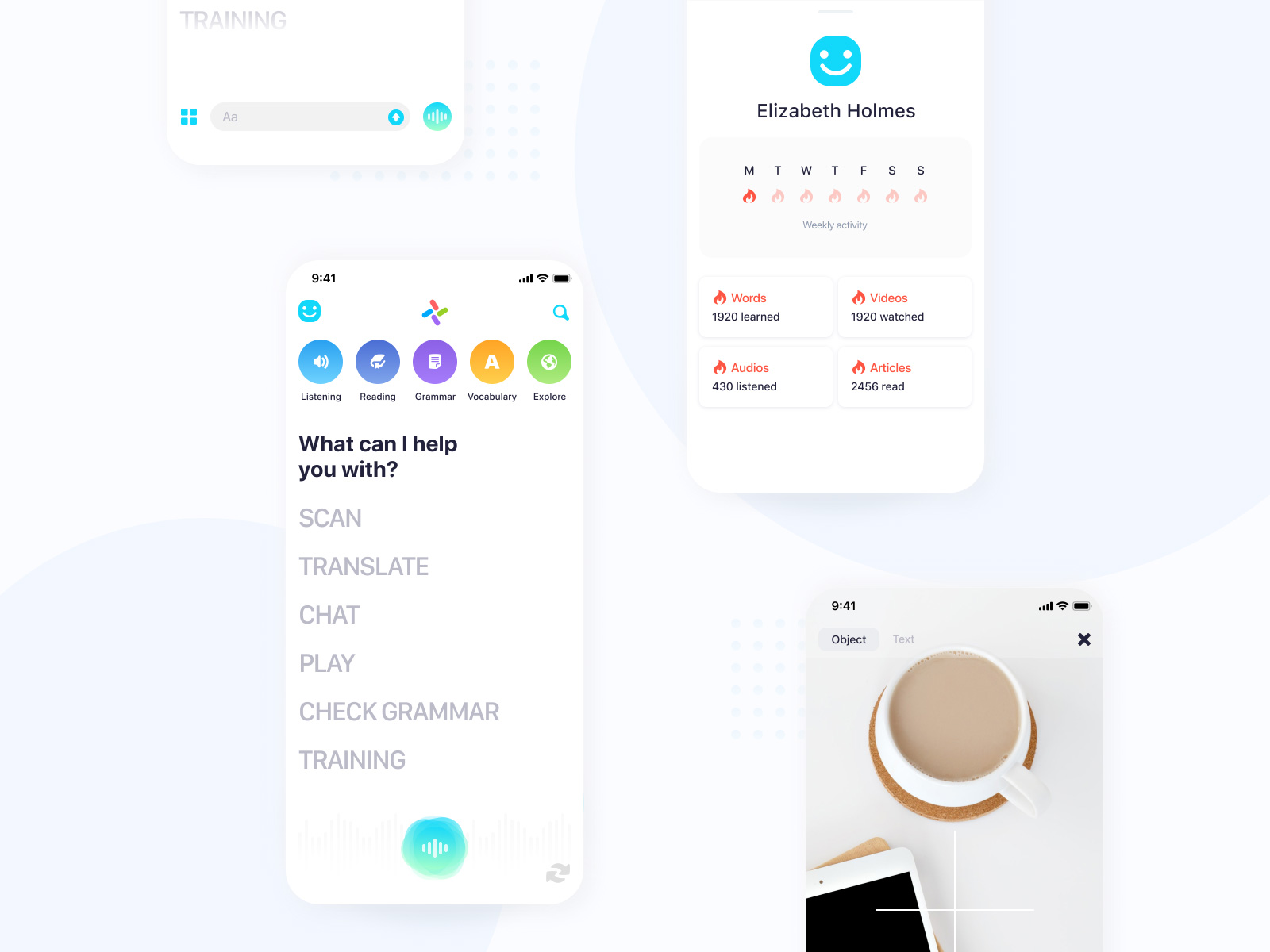 AI Assisted Language Learning App Concept - Freebie Supply
