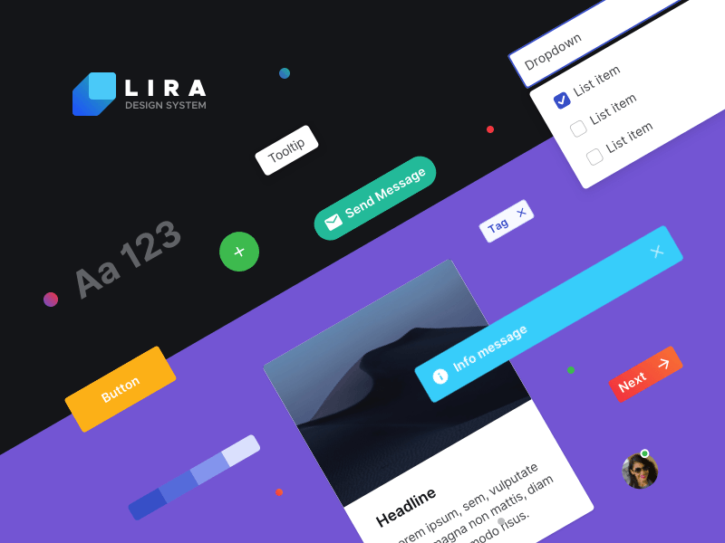Lira Design System Sample - Sketch Resource - Freebie Supply