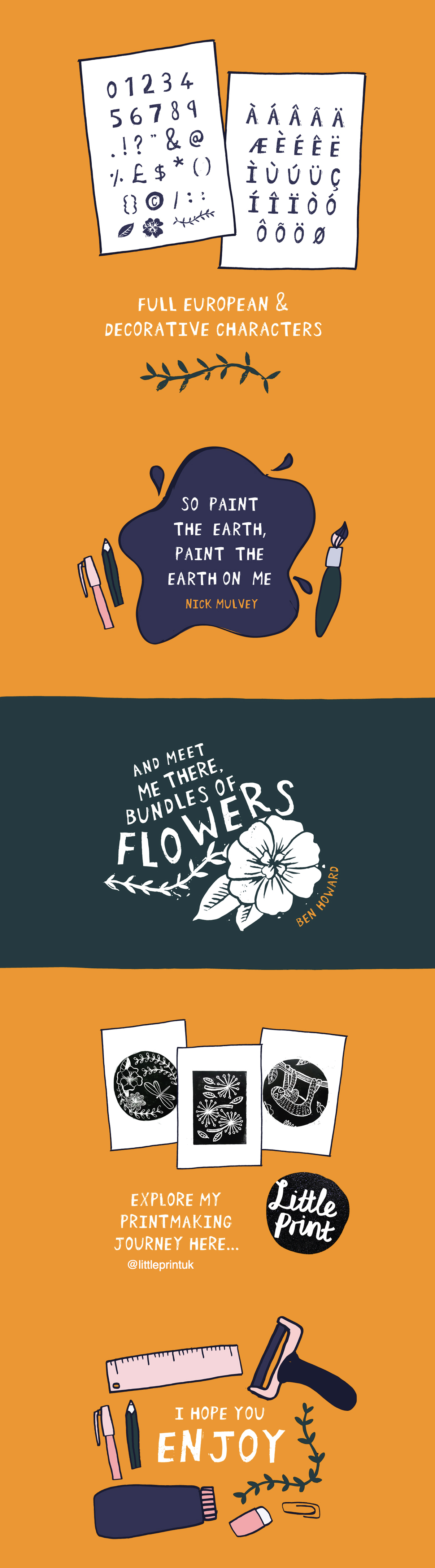 Little Print Font - Freebie Supply