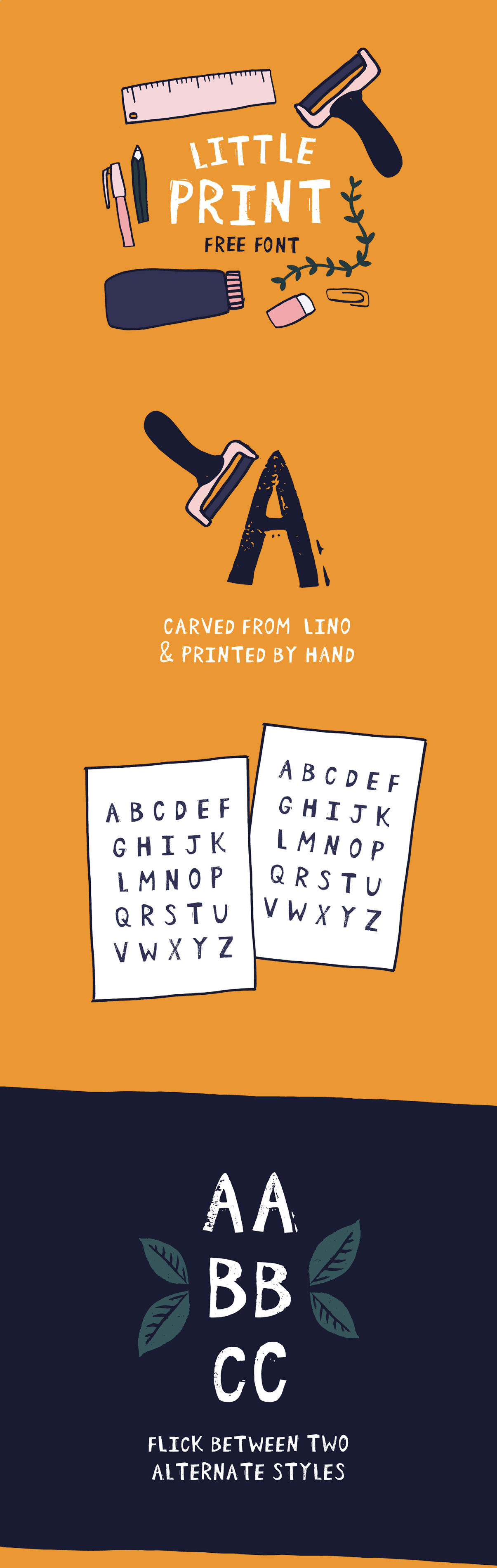 Little Print Font - Freebie Supply