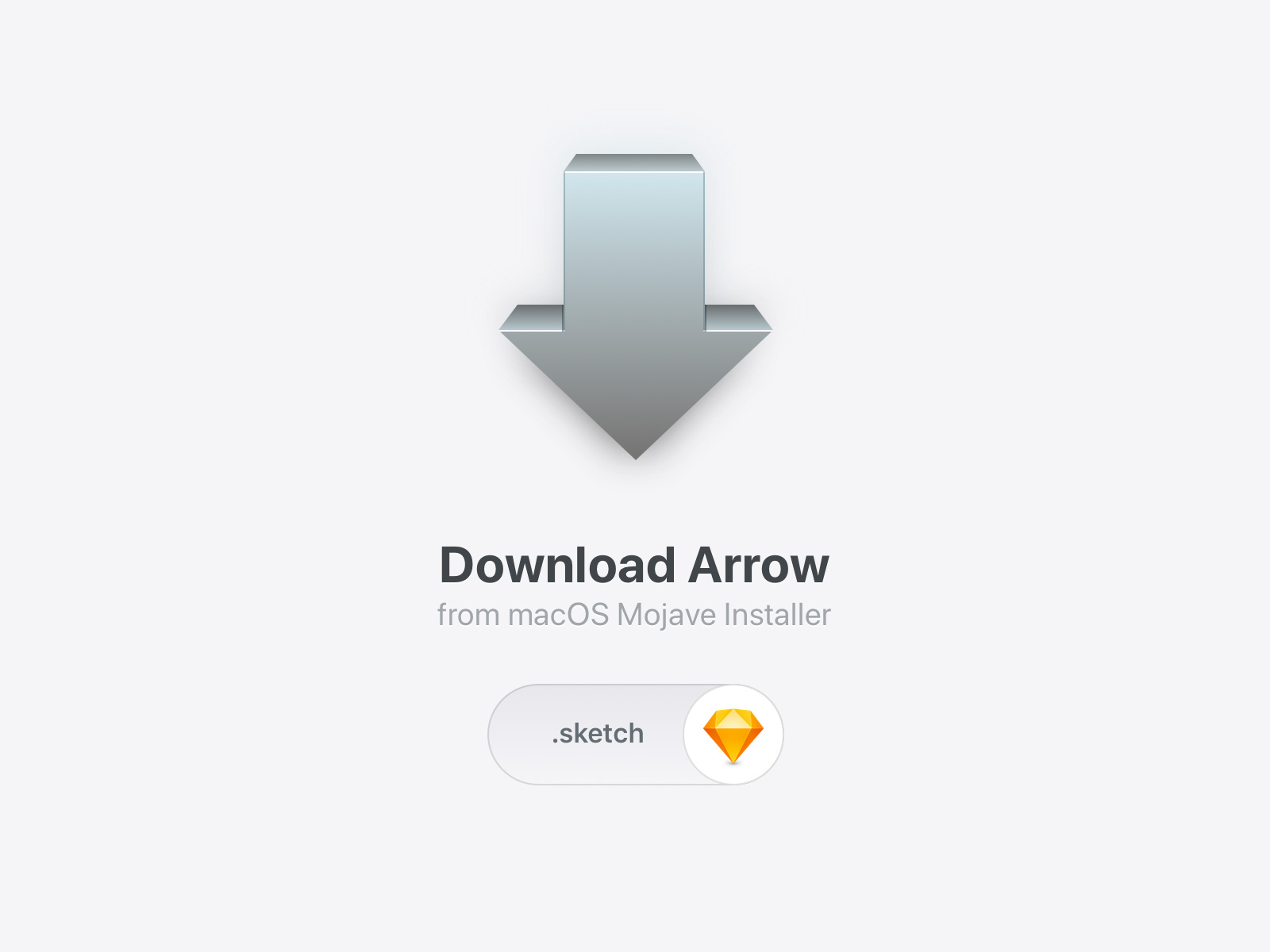 macOS Mojave Installation Arrow made in Sketch - Freebie Supply
