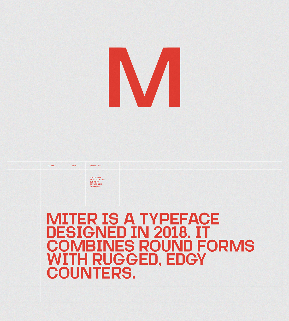 Miter Font - Sans Serif Typeface - Freebie Supply