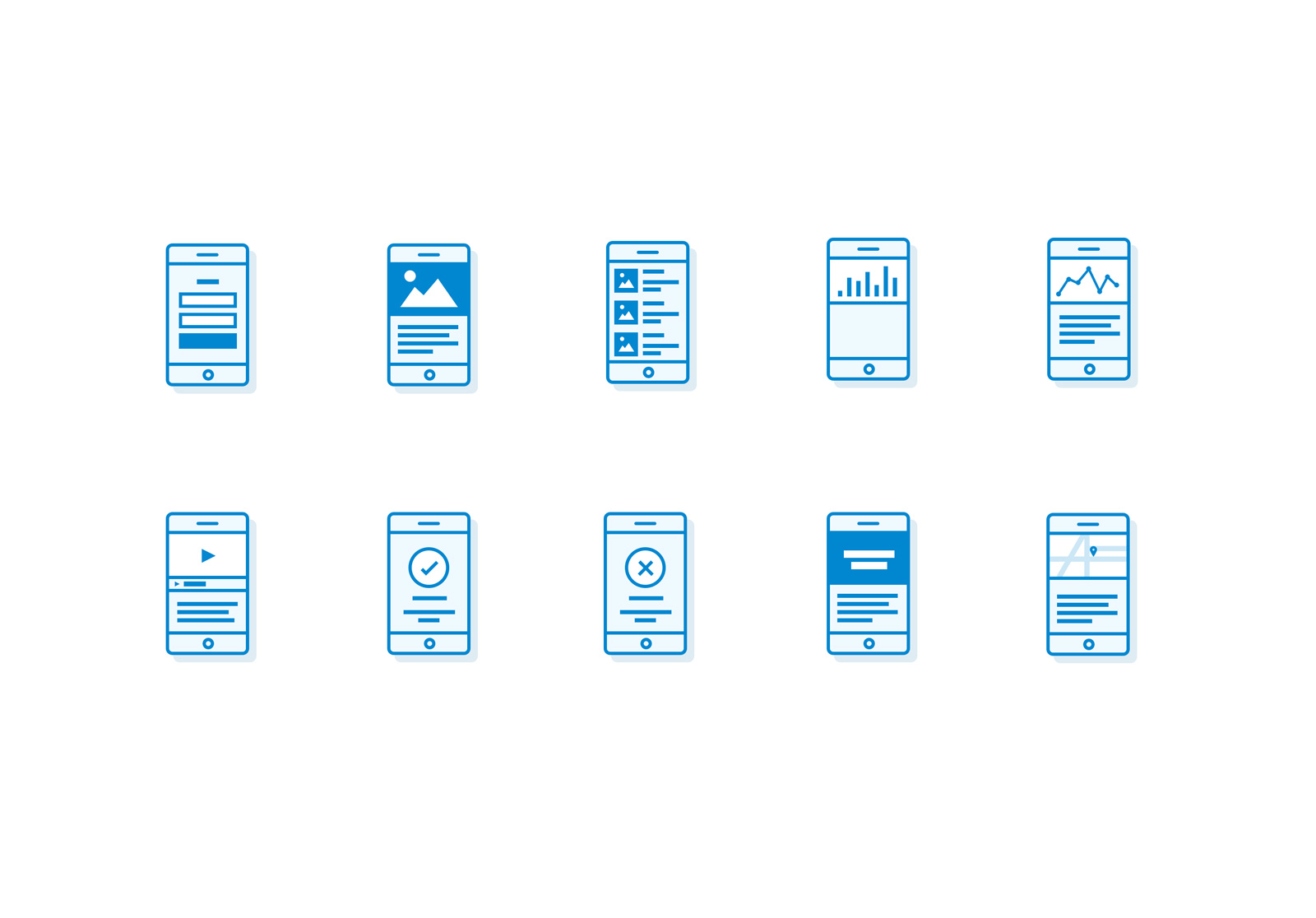 Mobile App Flowchart Icons for Sketch - Freebie Supply