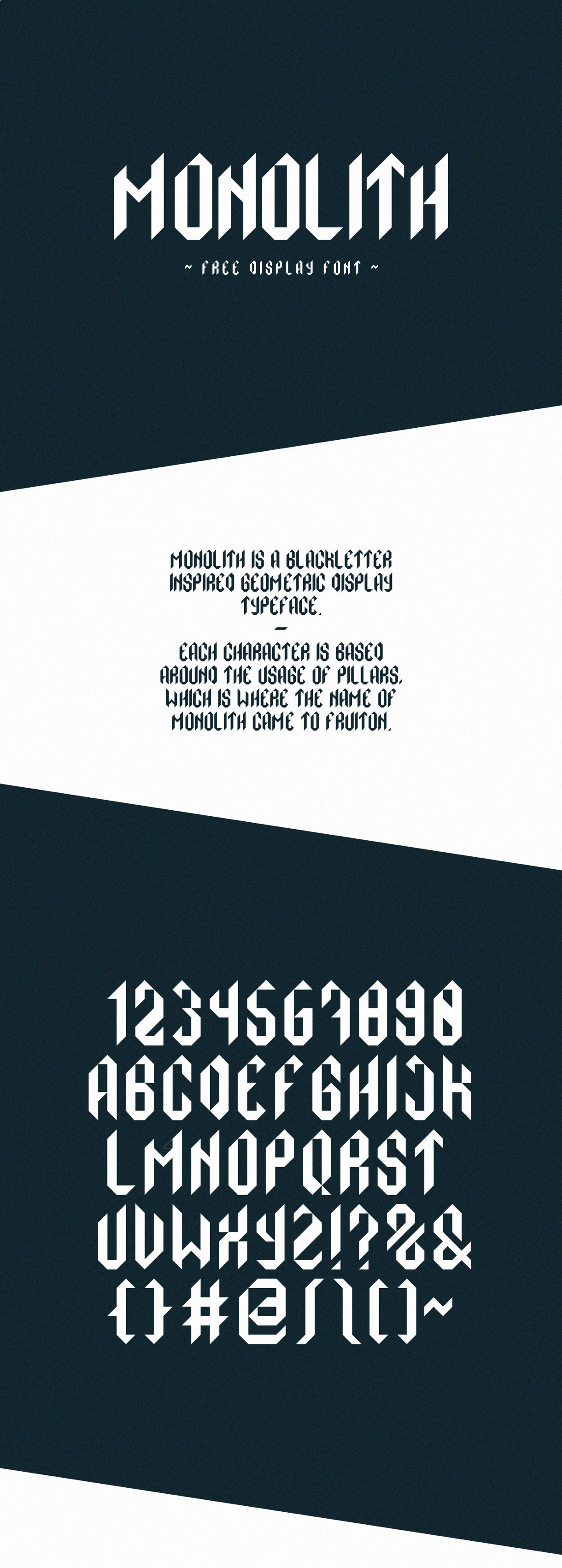 Monolith Font - Freebie Supply