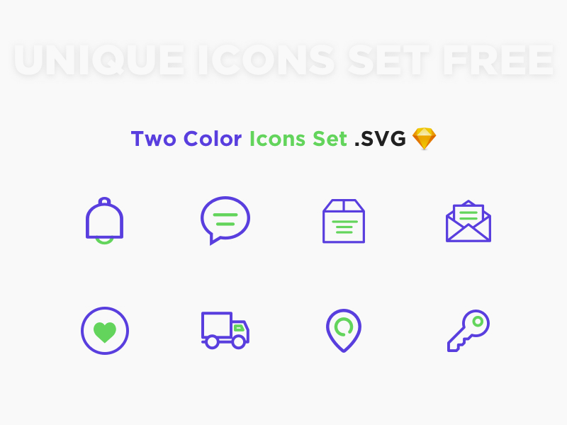 Multicolour Icons Set made in Sketch - Freebie Supply