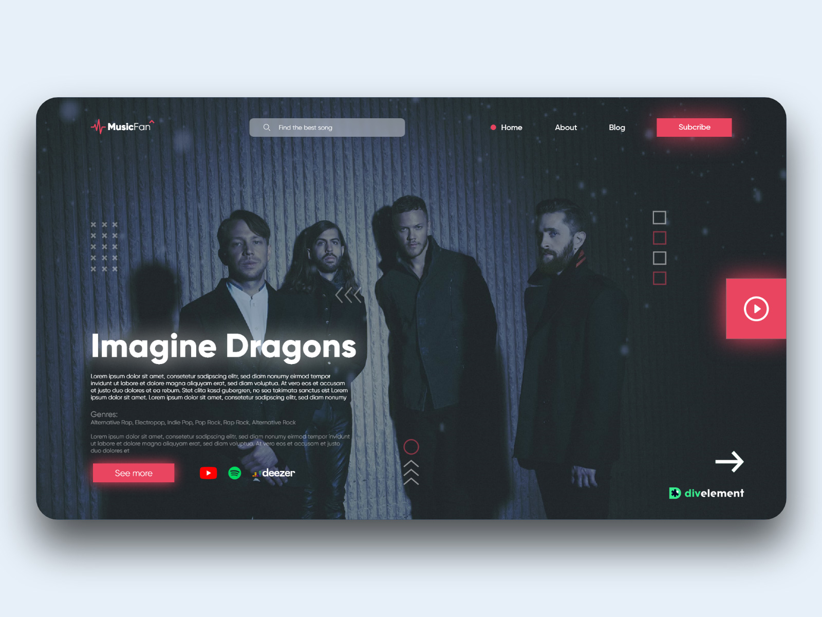 Music Concept Web - Freebie Supply