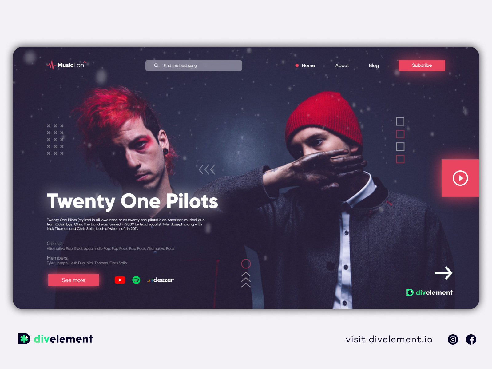 Music Concept Web - Freebie Supply