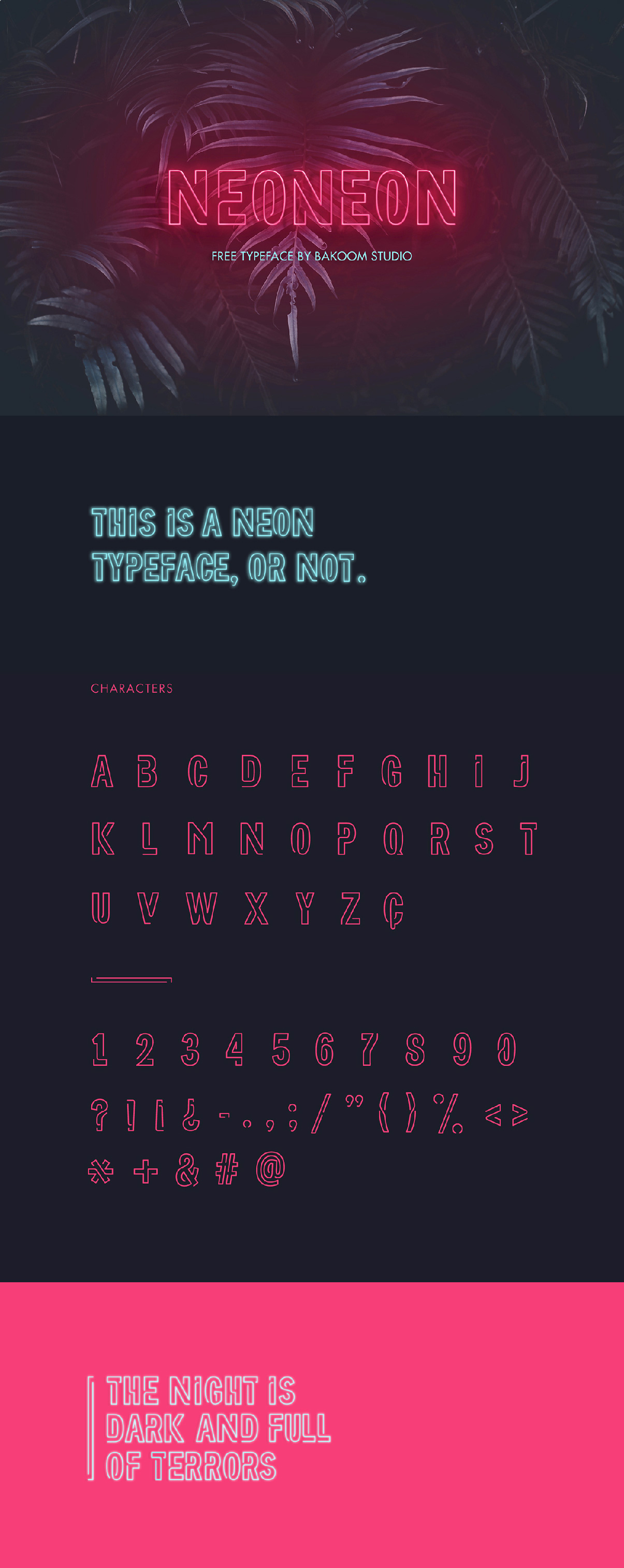 Neoneon - Free Neon Font - Freebie Supply