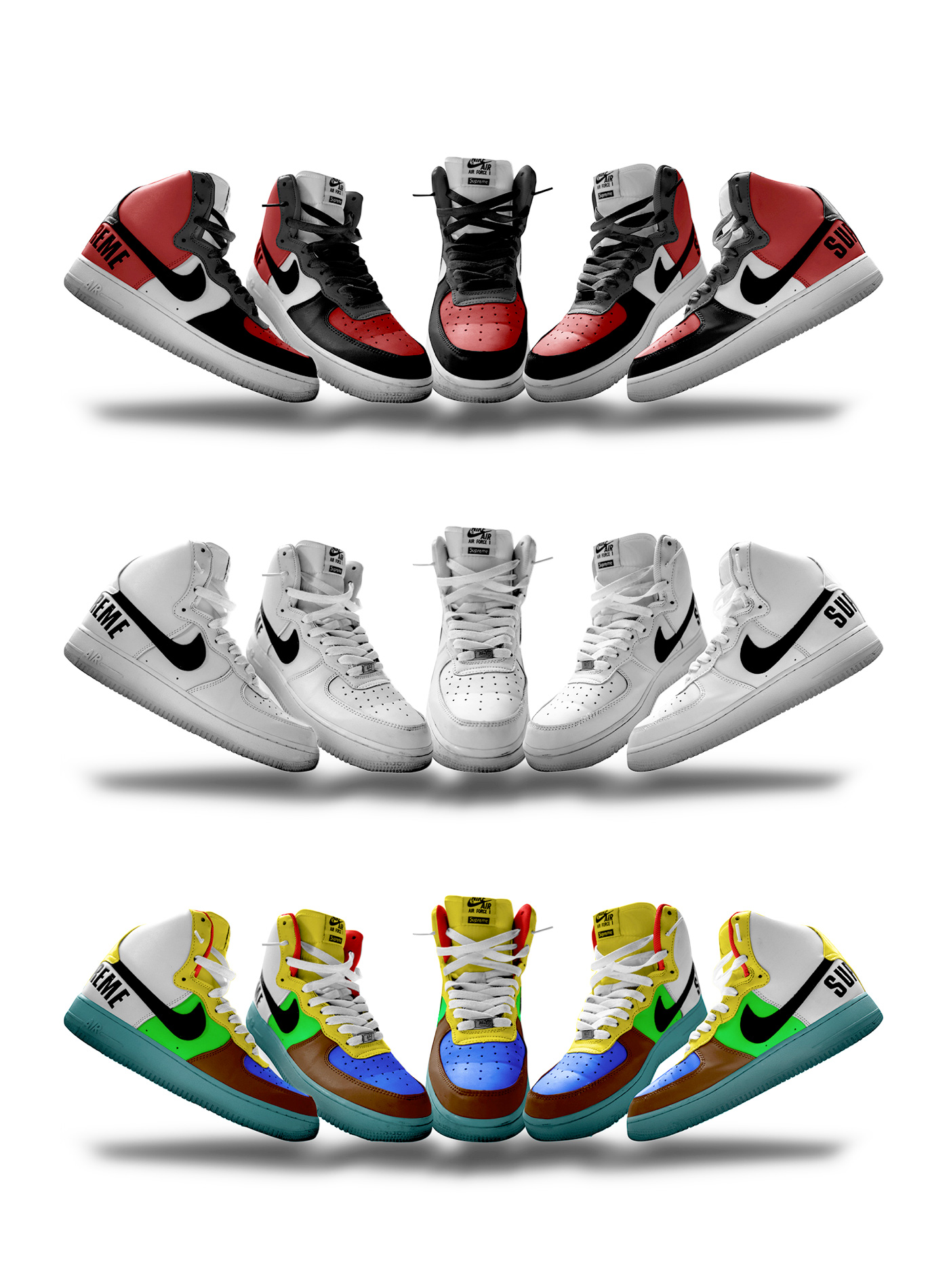 Nike Air Force One Shoe Mockup - Freebie Supply