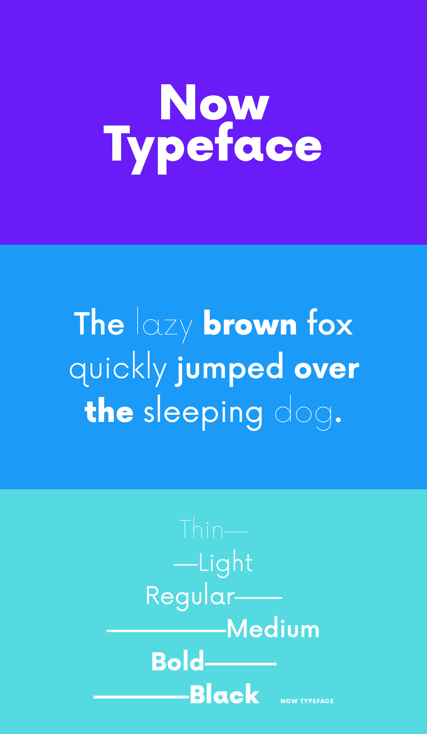 Now Typeface - A Geometric Sans Serif Free Font - Freebie Supply