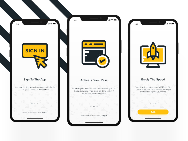 Adobe XD Onboarding UX - Freebie Supply