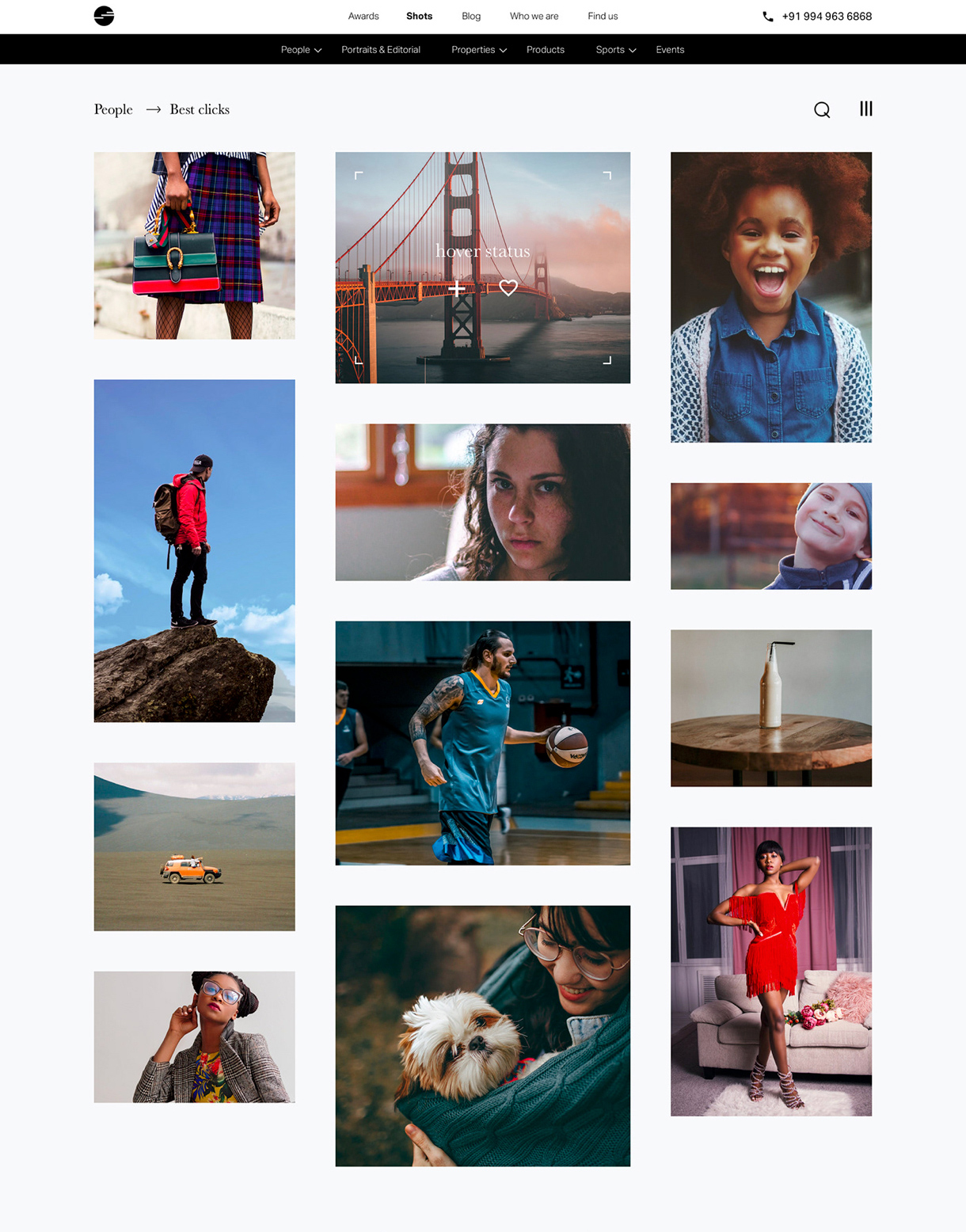 Photographer Portfolio - Free Xd Template - Freebie Supply