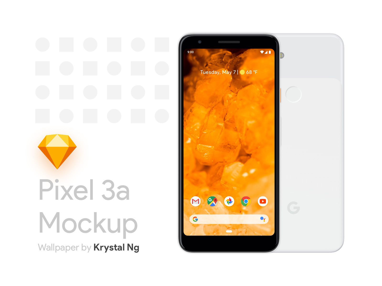 Pixel 3a Mockup - Sketch Freebie - Freebie Supply