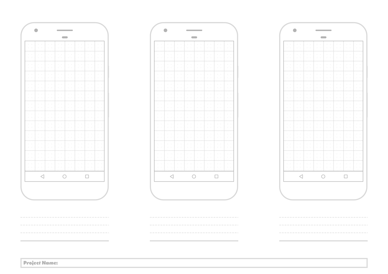 Printable Google Nexus Pixel Grid Template: Free PSD - Freebie Supply