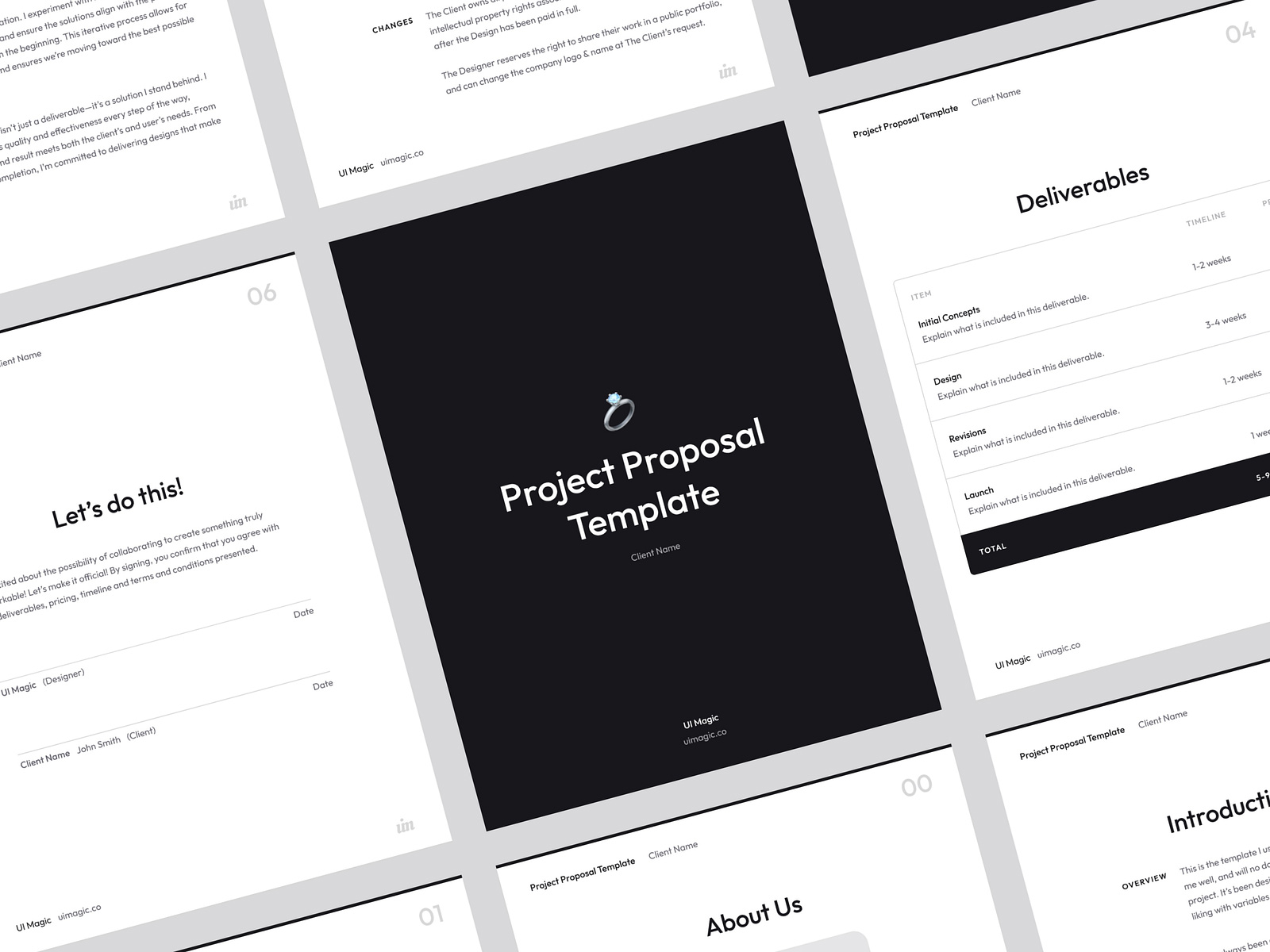 Project Proposal Figma Template - Freebie Supply