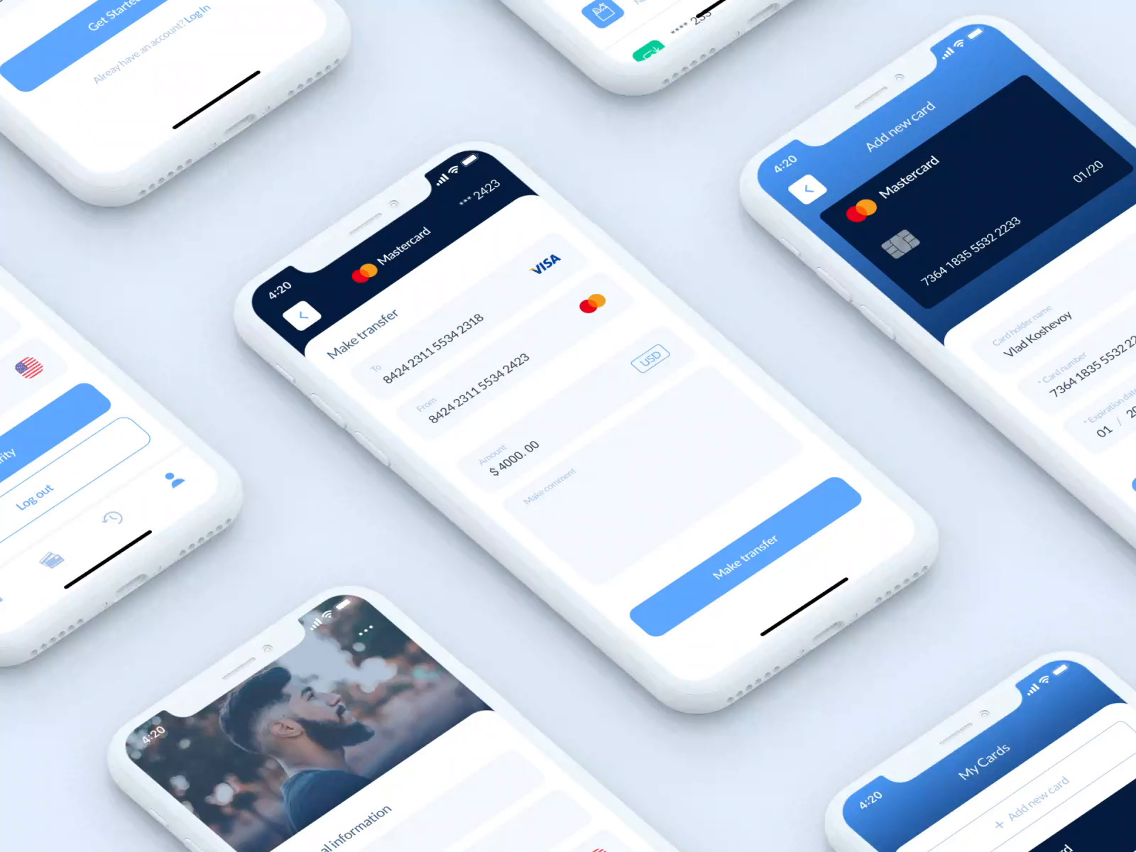 Credit Card Wallet App Design - Quantum - Freebie Supply