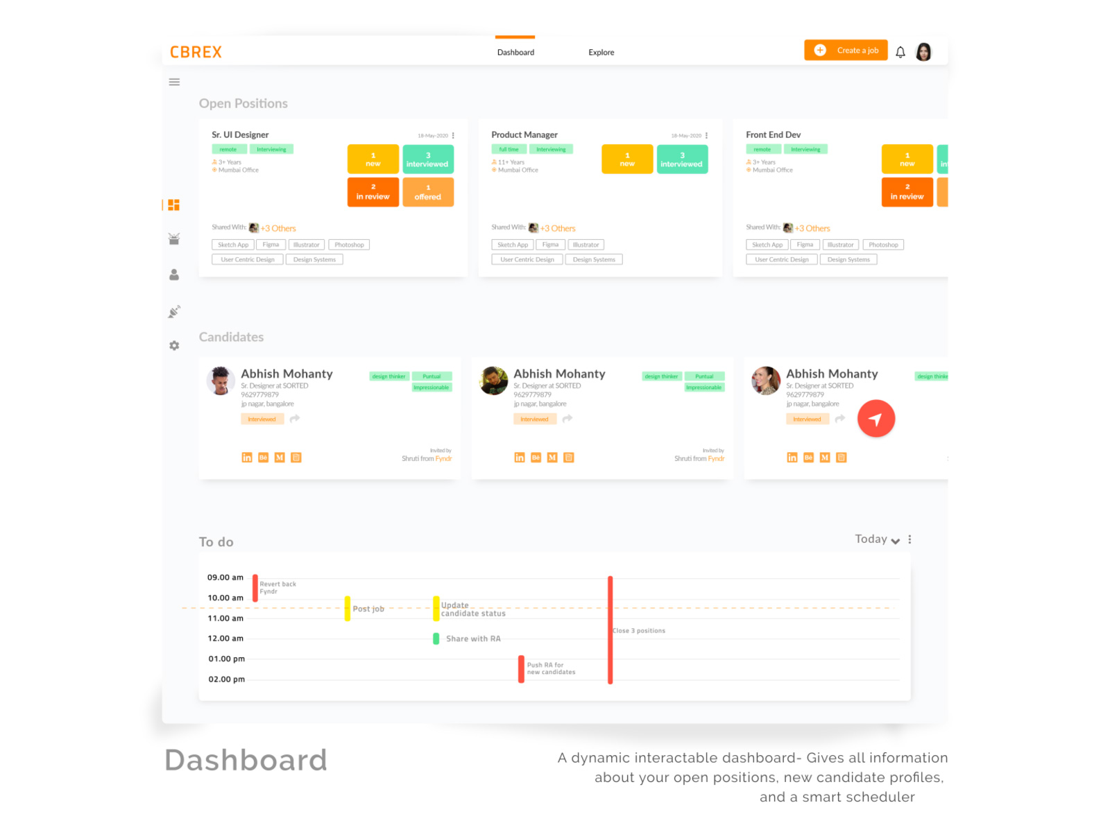 Recruiter & Employer Dashboard UI - Freebie Supply