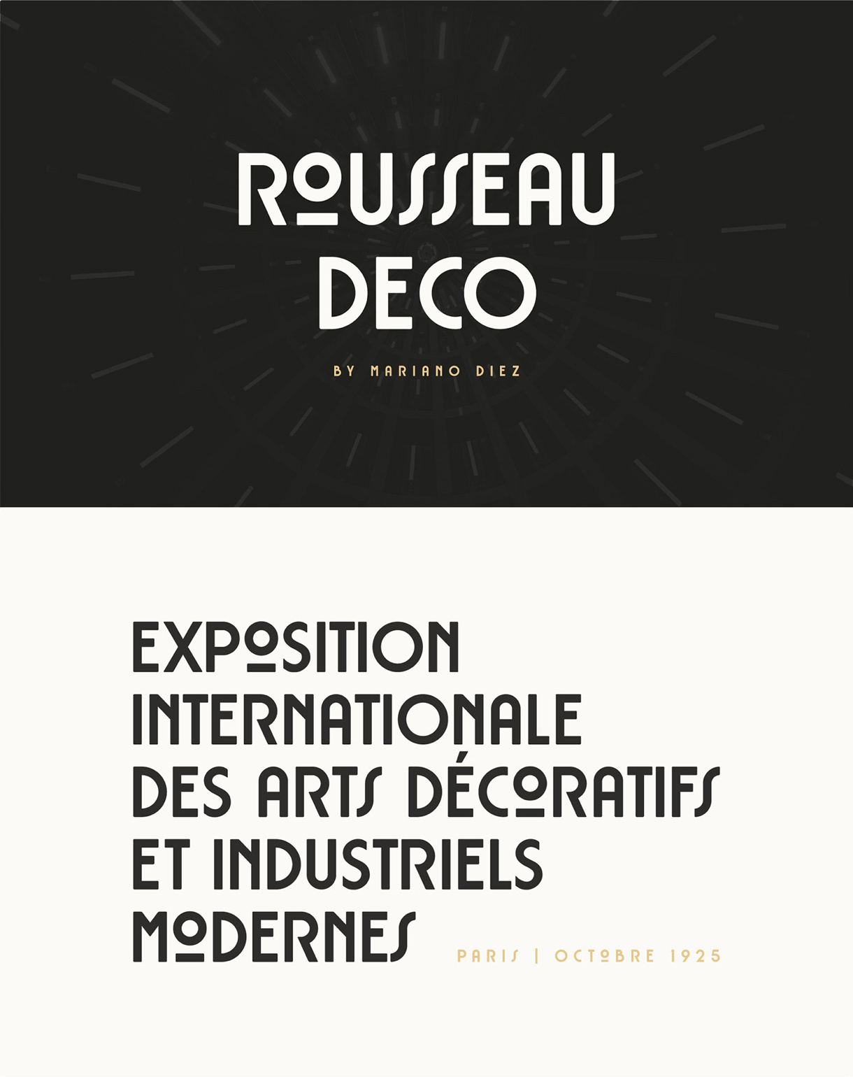 Rousseau Deco Font - Freebie Supply