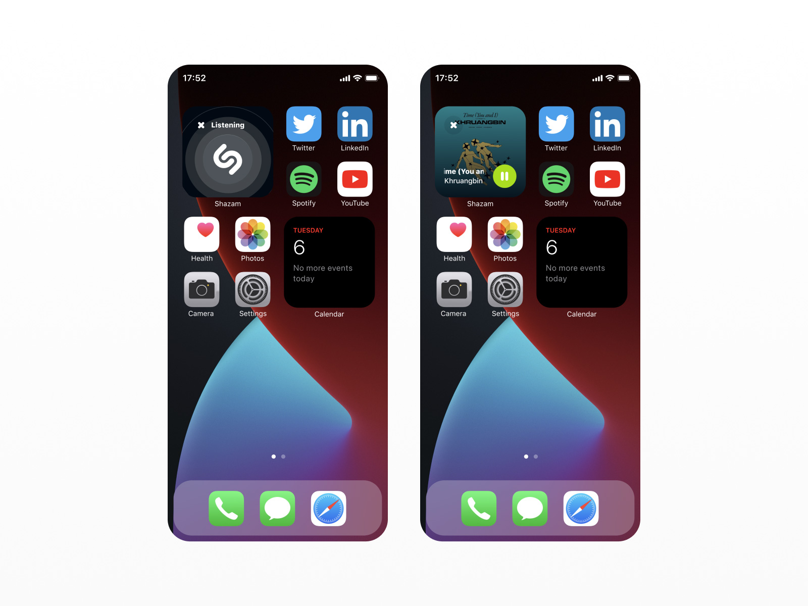Shazam – iOS 14 Widget Concept - Freebie Supply