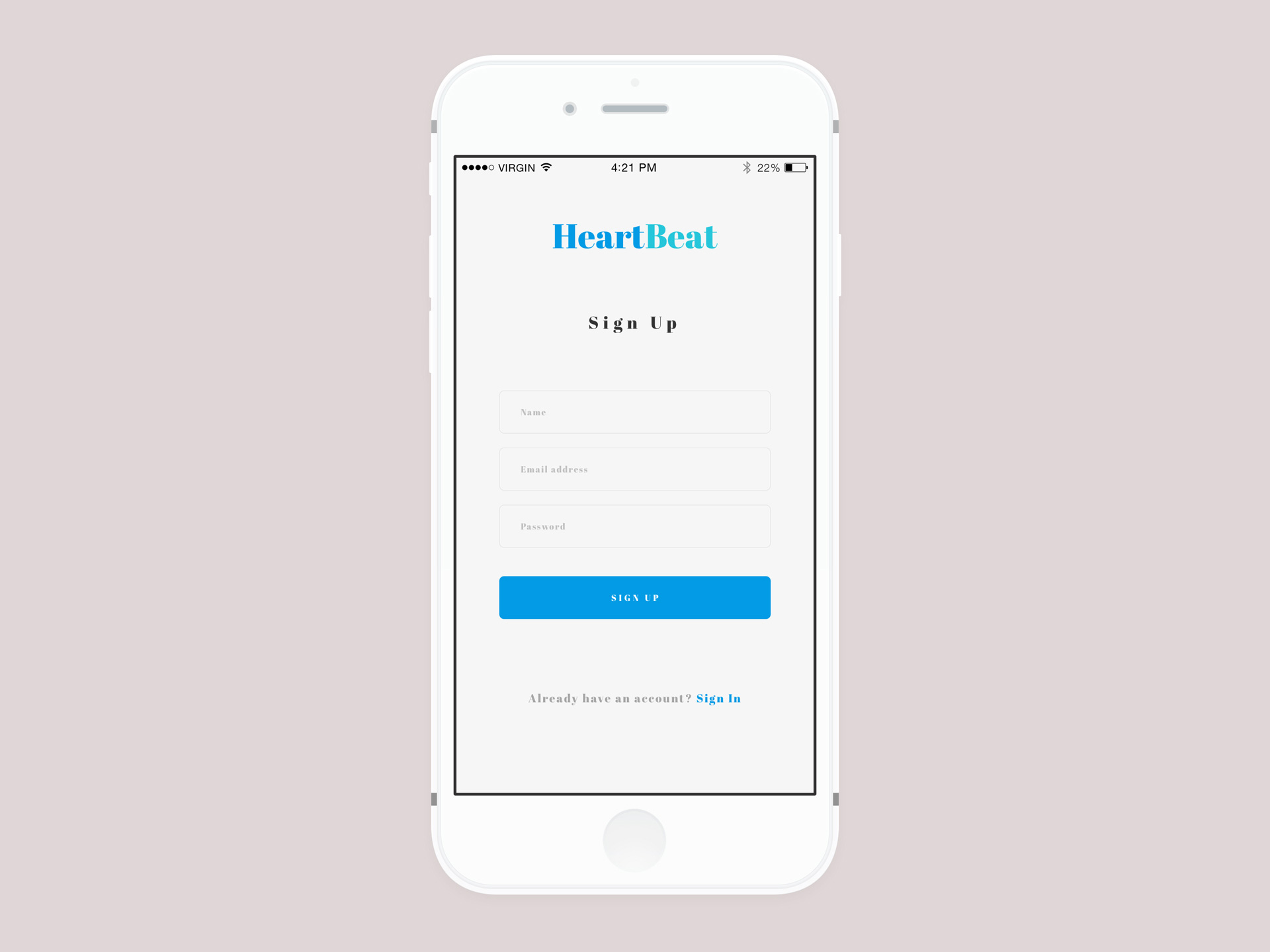 Sign Up App Screen - Sketch Freebie - Freebie Supply