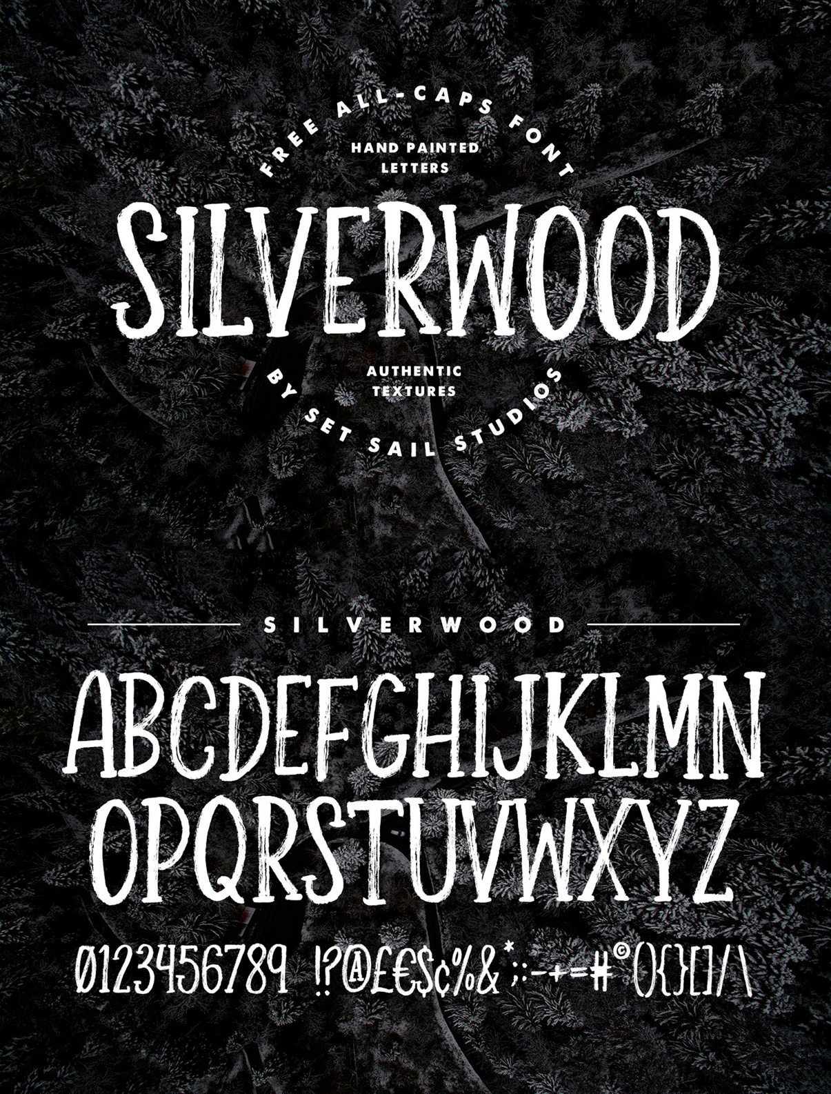 Silverwood Rustic Font - Free Typeface - Freebie Supply
