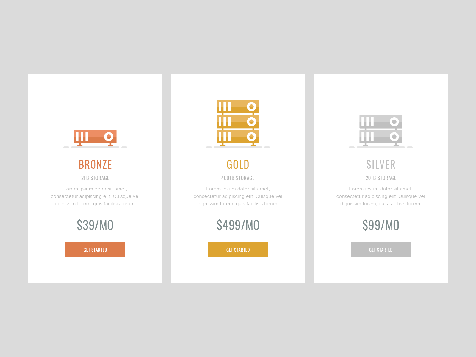 Simple Pricing Table Design - PSD Freebie - Freebie Supply