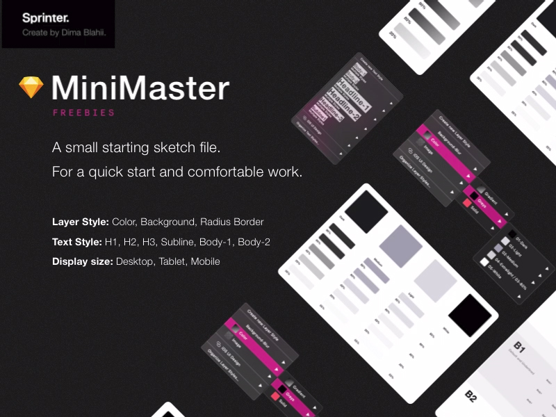 Mini Starter UI Kit - Freebie Supply