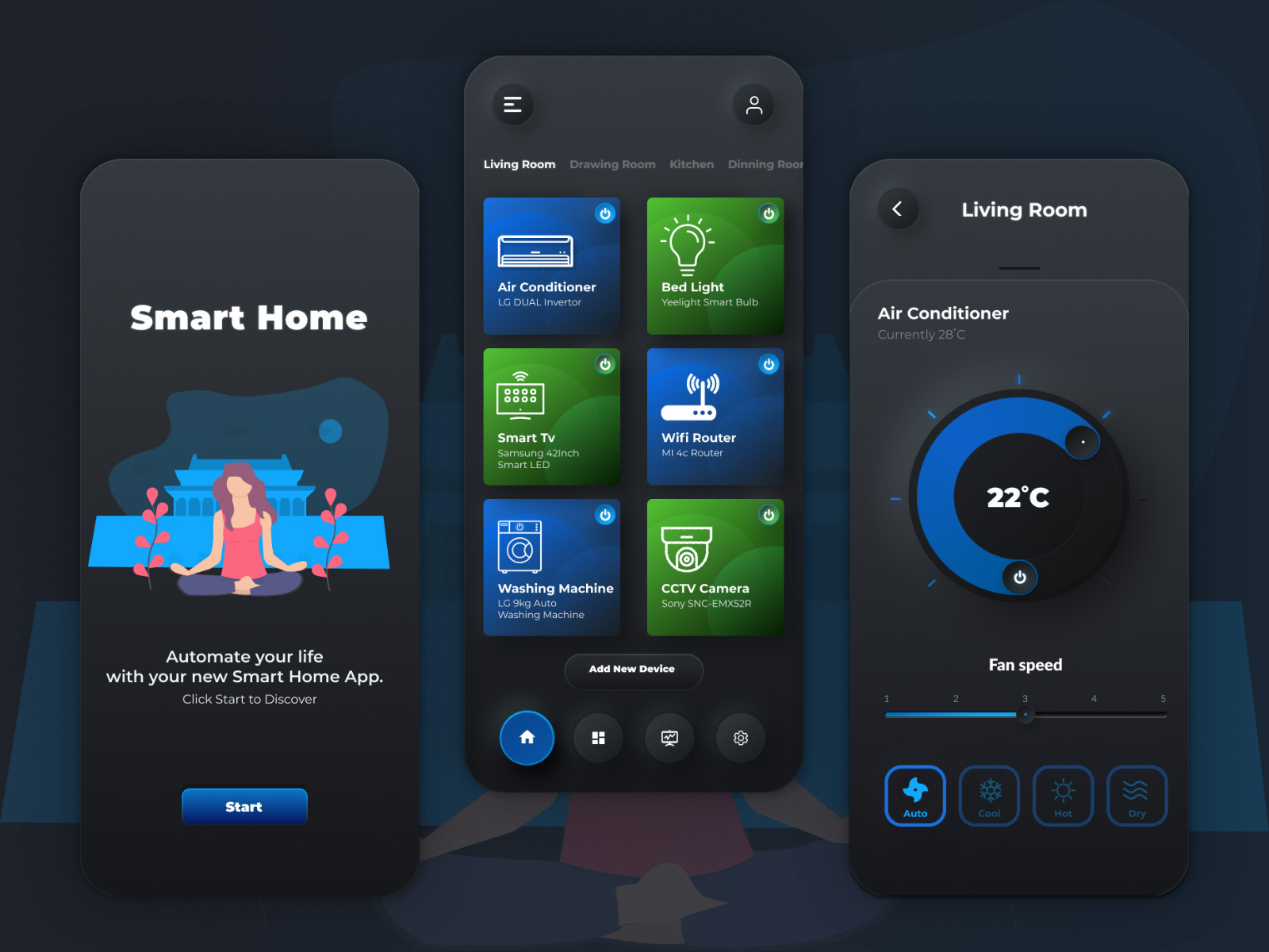 Smart Home Automation App (Neumorphism) - Freebie Supply