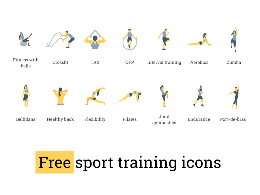 Sport Icons Set - Freebie Supply