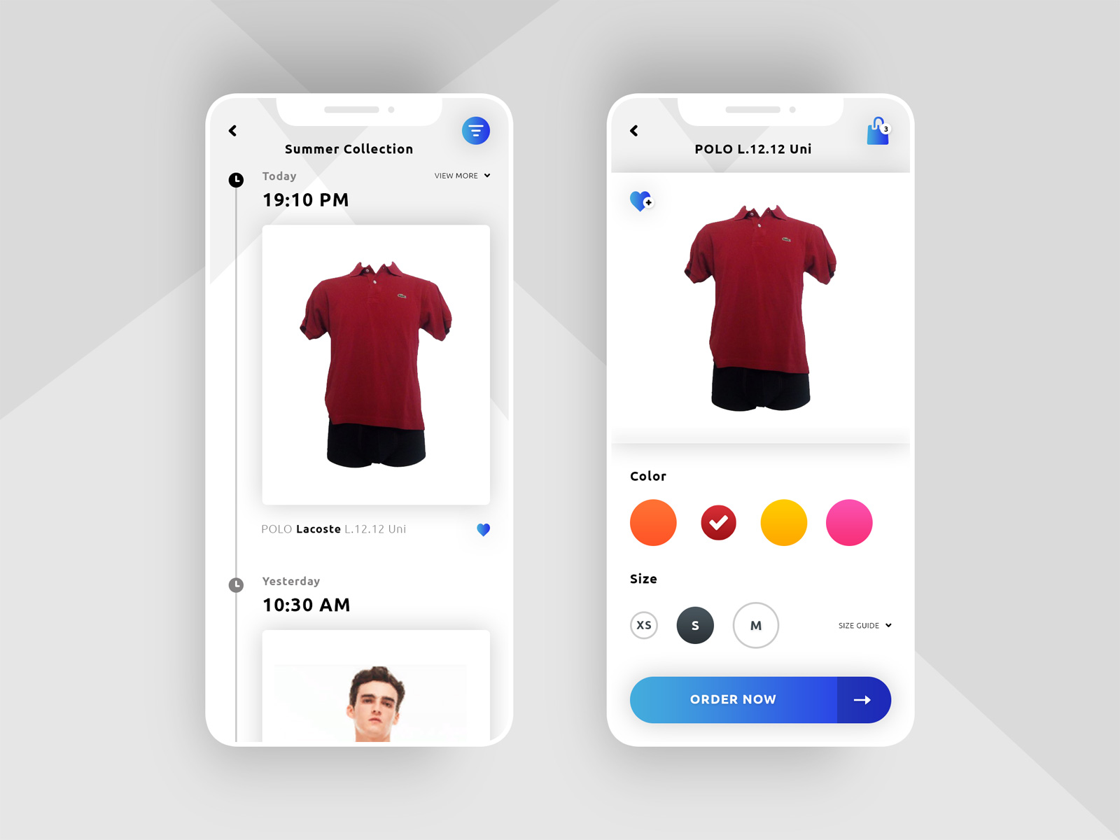 Summer Market App Design PSD - Freebie Supply