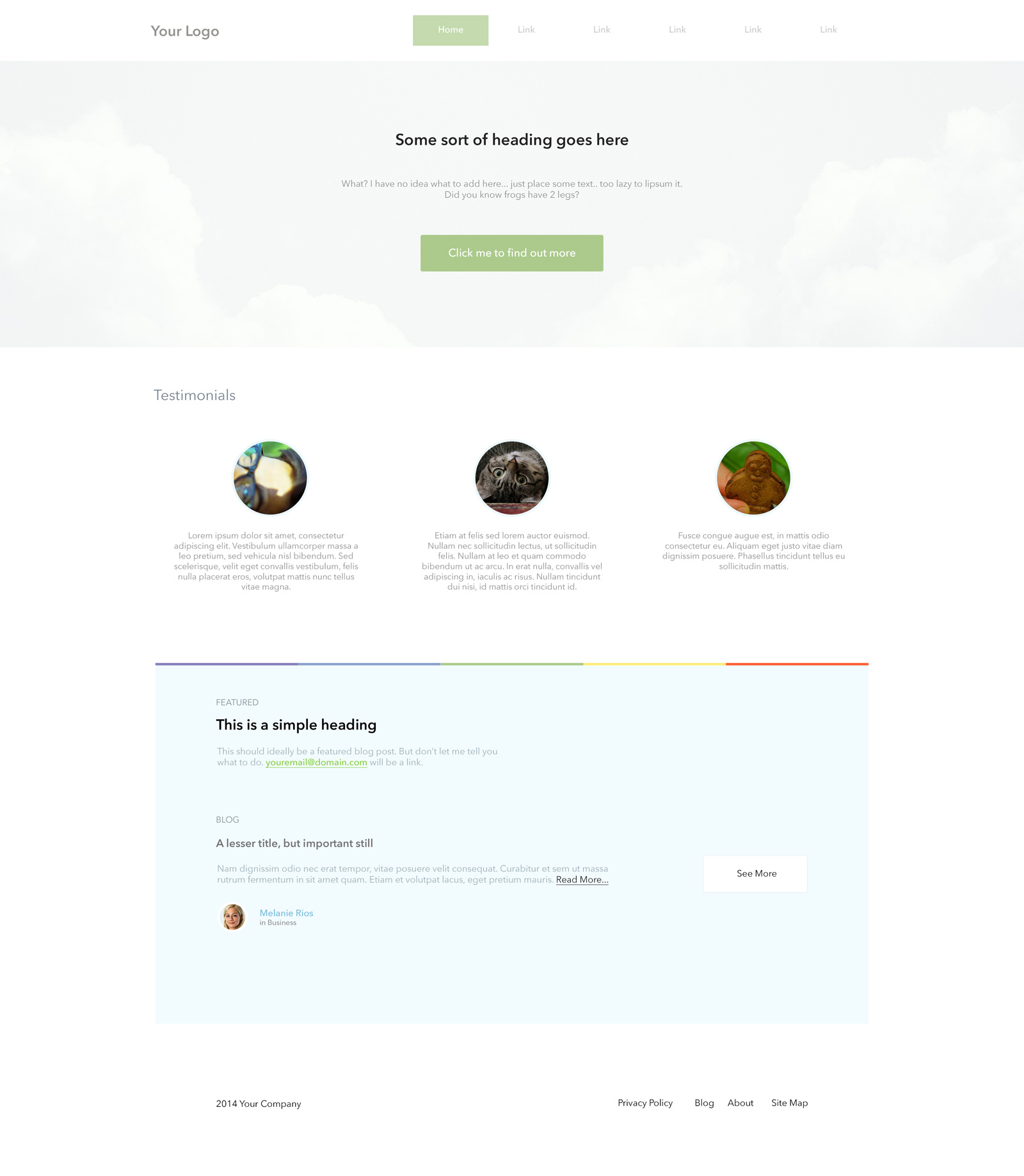 Super Simple Landing Page - Free Resource - Freebie Supply