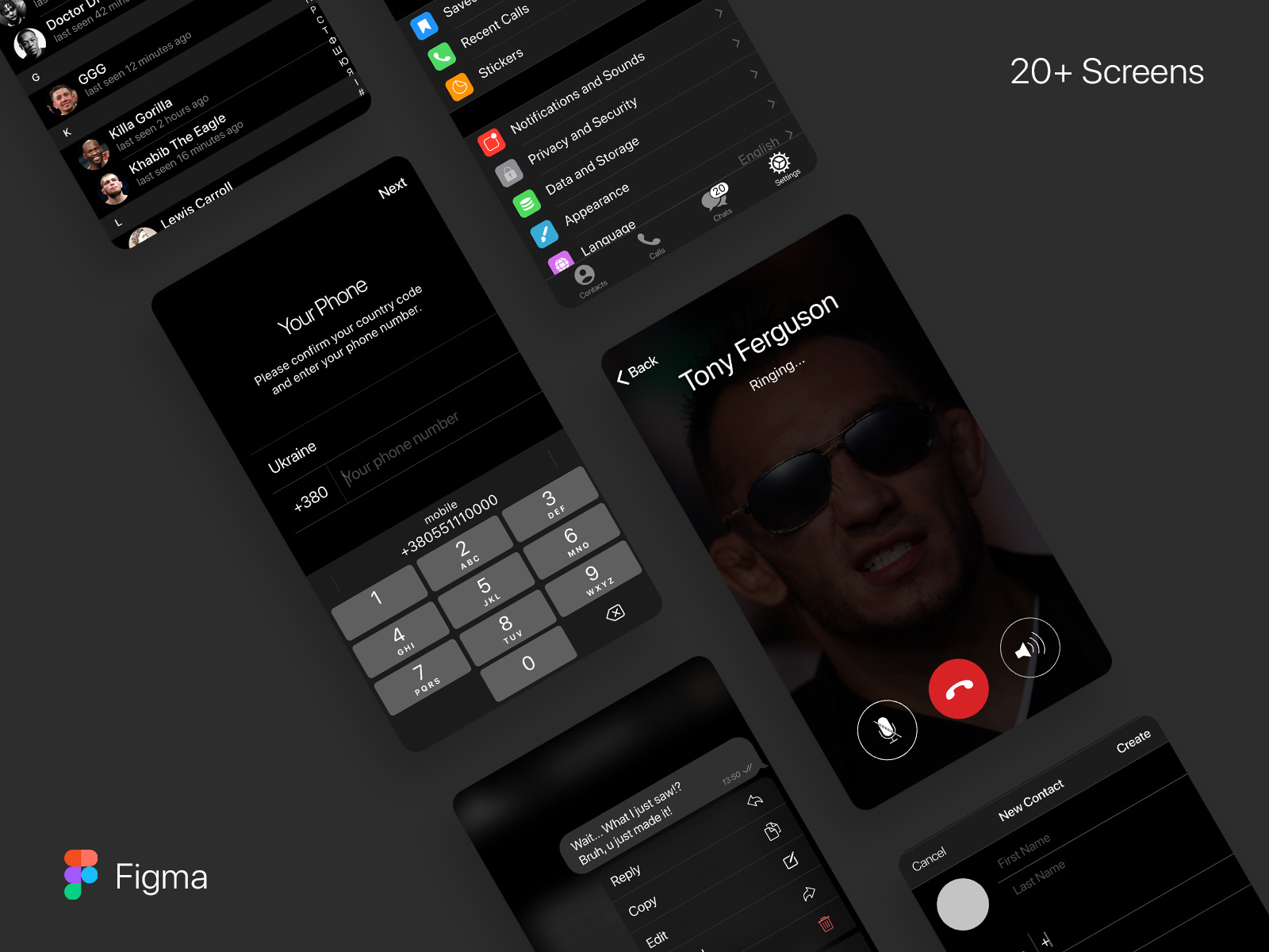 Telegram iOS UI Kit - Freebie Supply