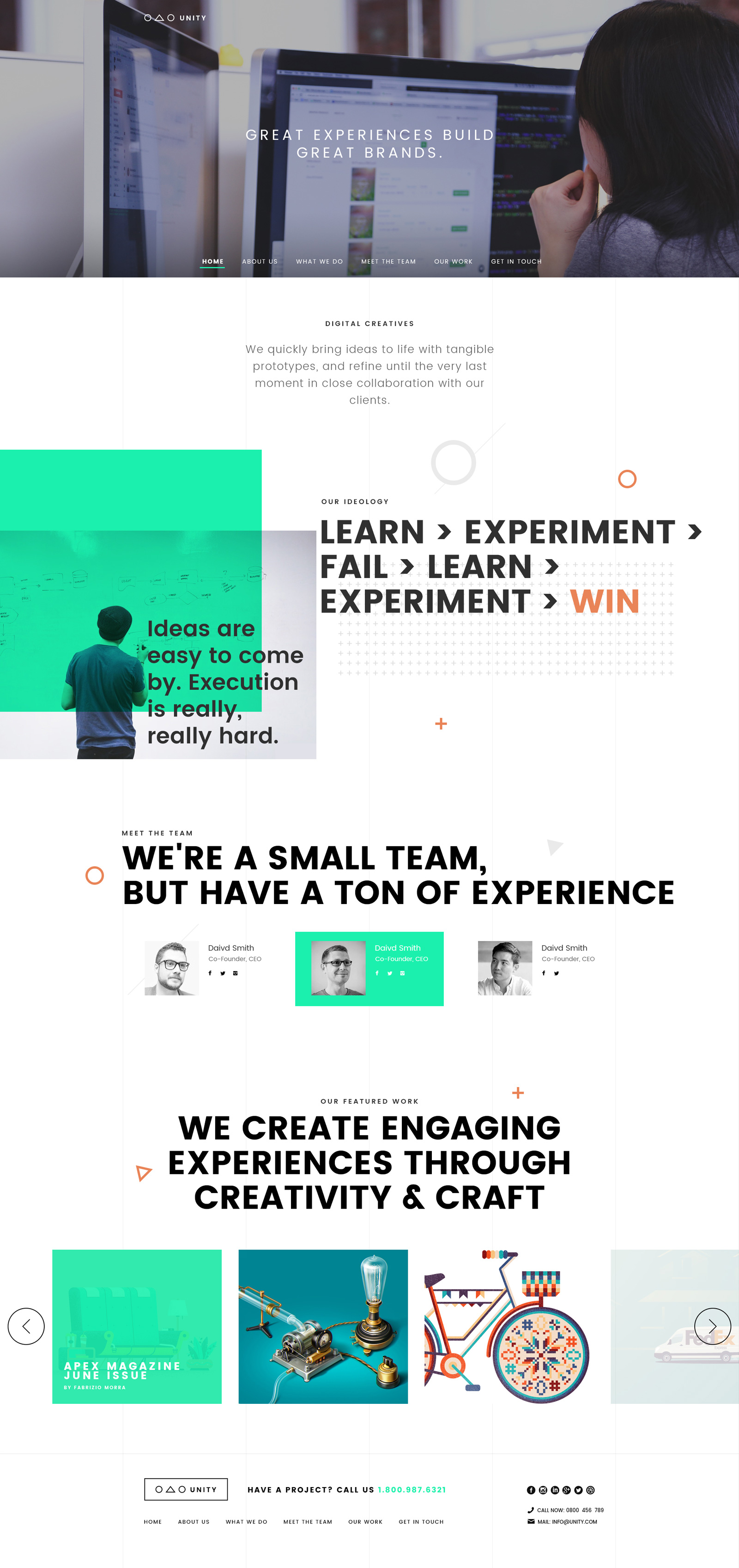 Trio Unity Template PSD - Freebie Supply